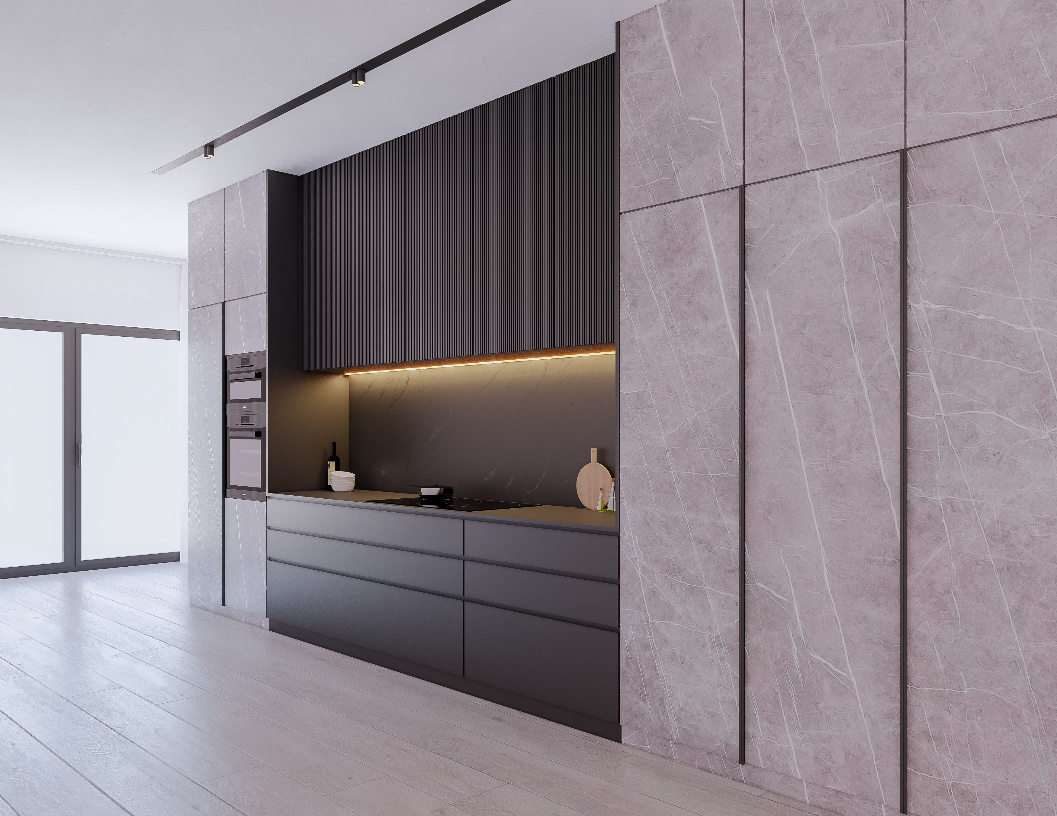 3D model Modern Kitchen Created in Revit 13 VR / AR / low-poly | CGTrader
