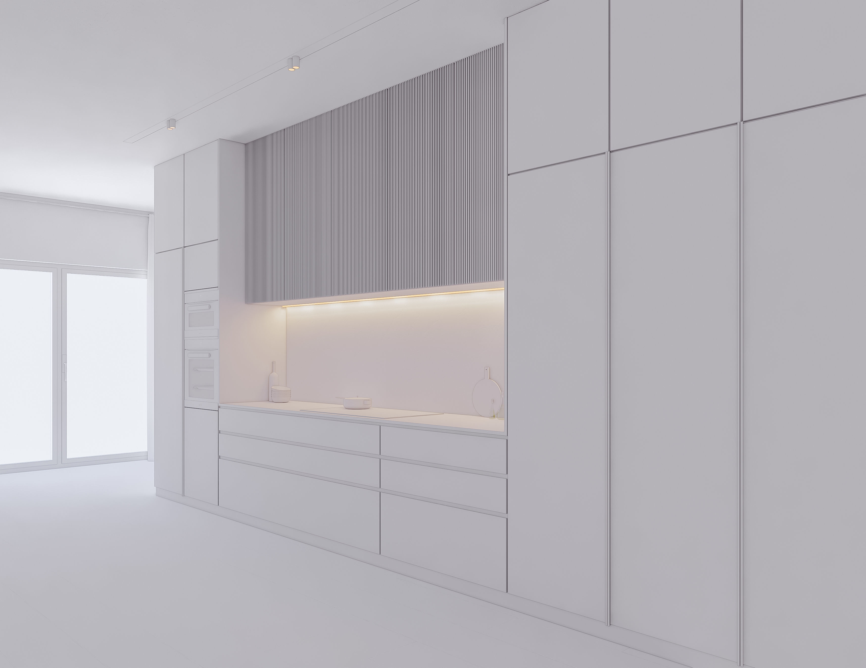 3D model Modern Kitchen Created in Revit 13 VR / AR / low-poly | CGTrader