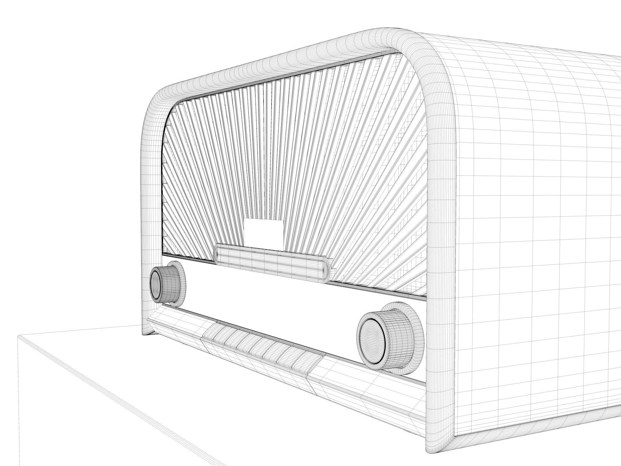 Retro Radio 3D model | CGTrader