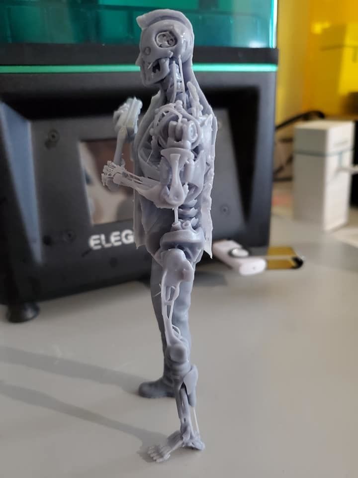 Terminator Arnold Schwarzenegger T800 Half Human Half Cyborg 3D 3D ...