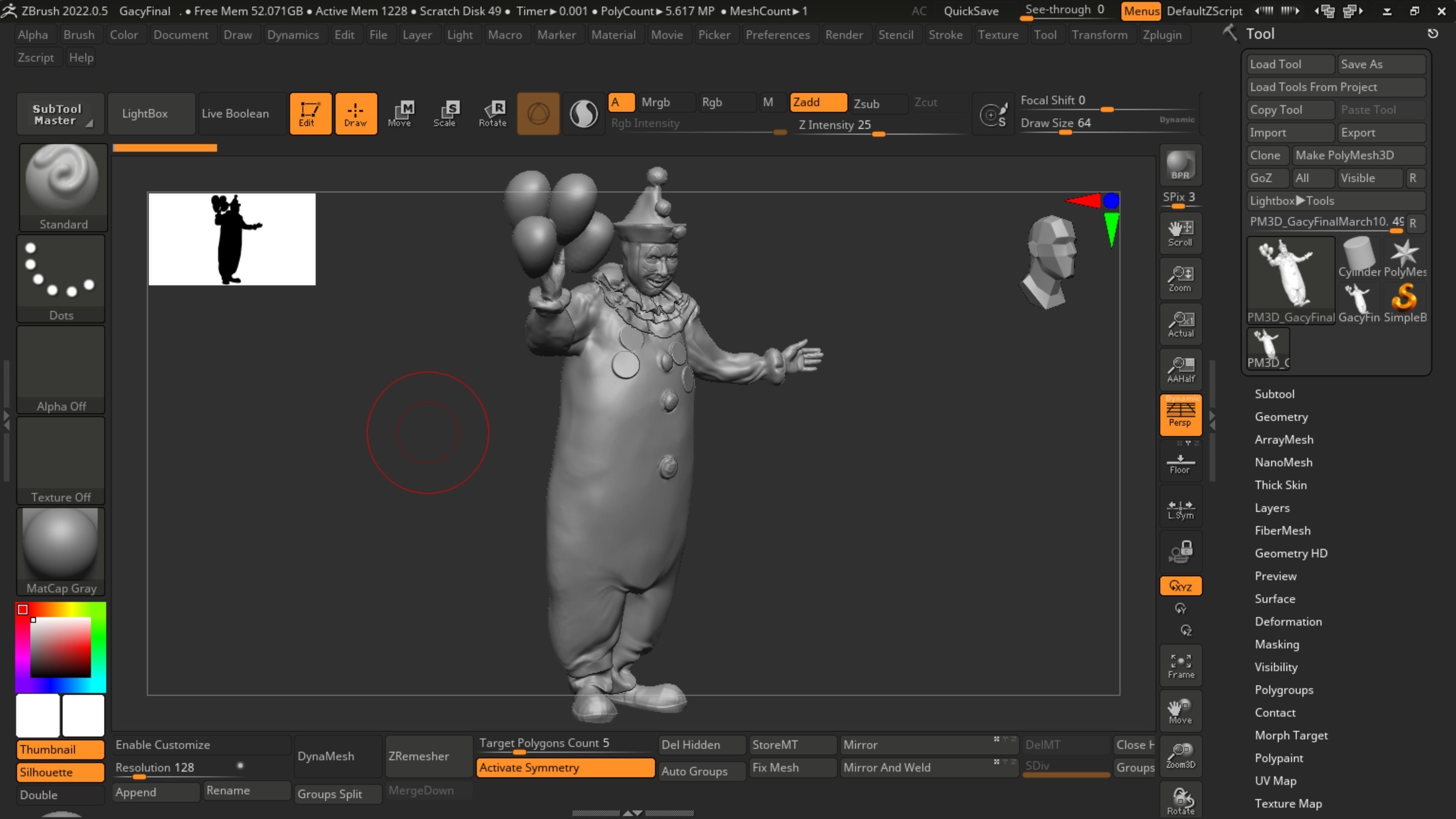 John Wayne Gacy Pogo the Clown Serial Killer 3D print model 3D model 3D ...