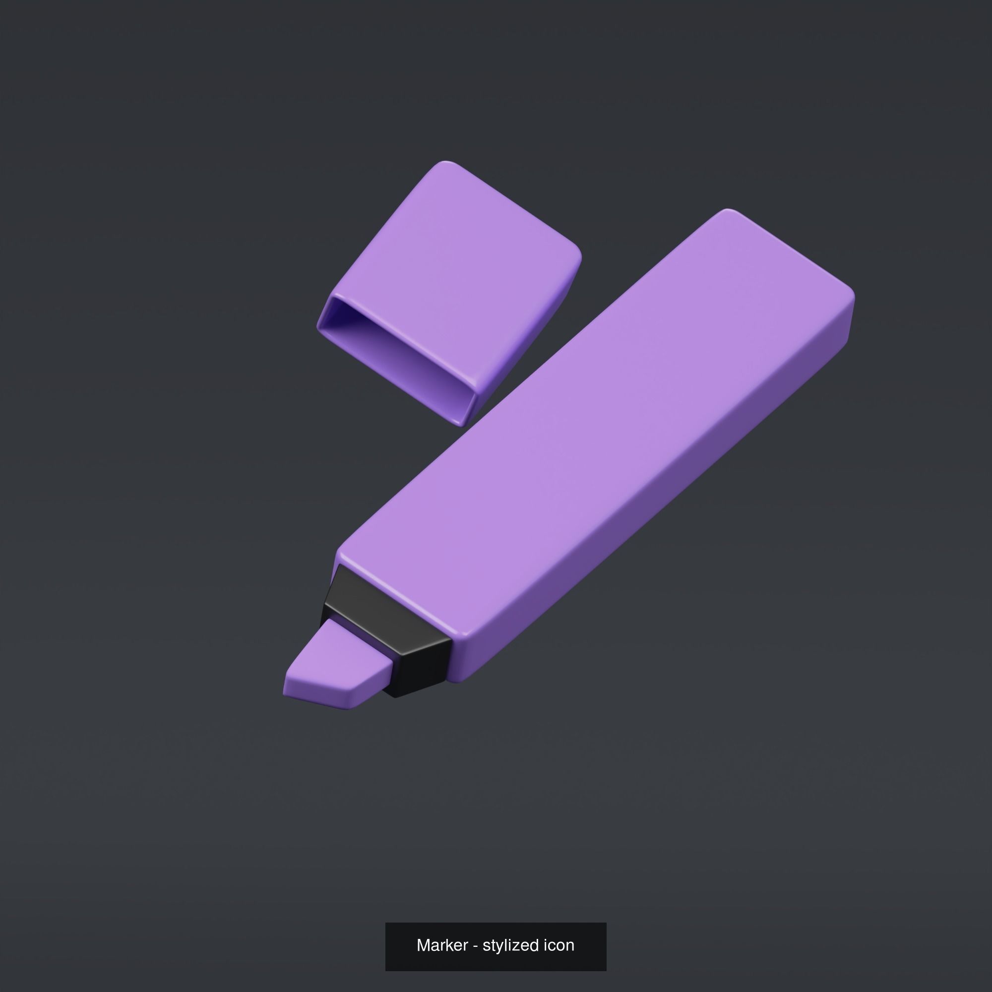 3D Model Collection School Icons VR / AR / low-poly | CGTrader