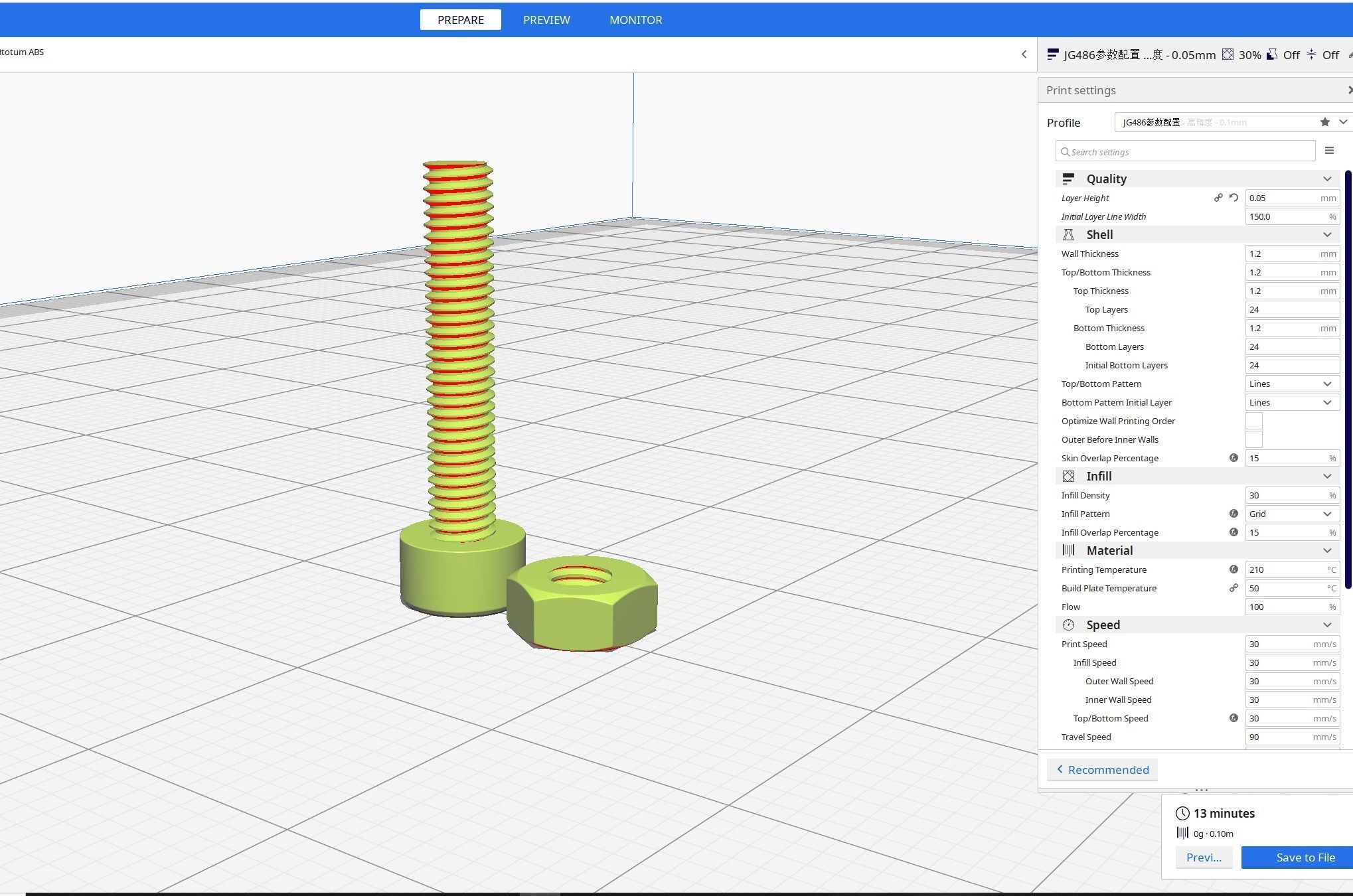M3 hexagon socket head cap screw and M3 nut free 3D model 3D printable ...