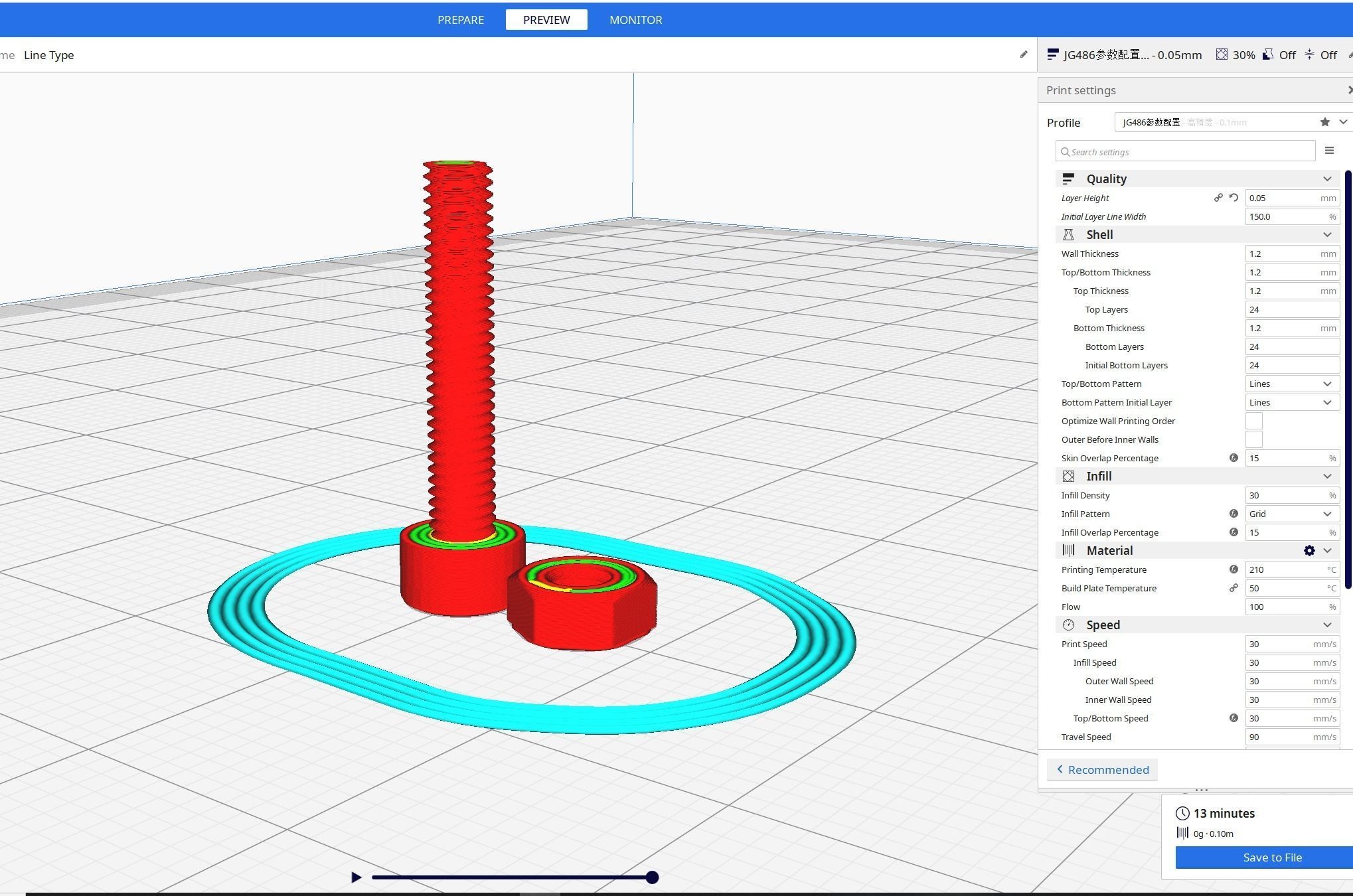 M3 hexagon socket head cap screw and M3 nut free 3D model 3D printable ...
