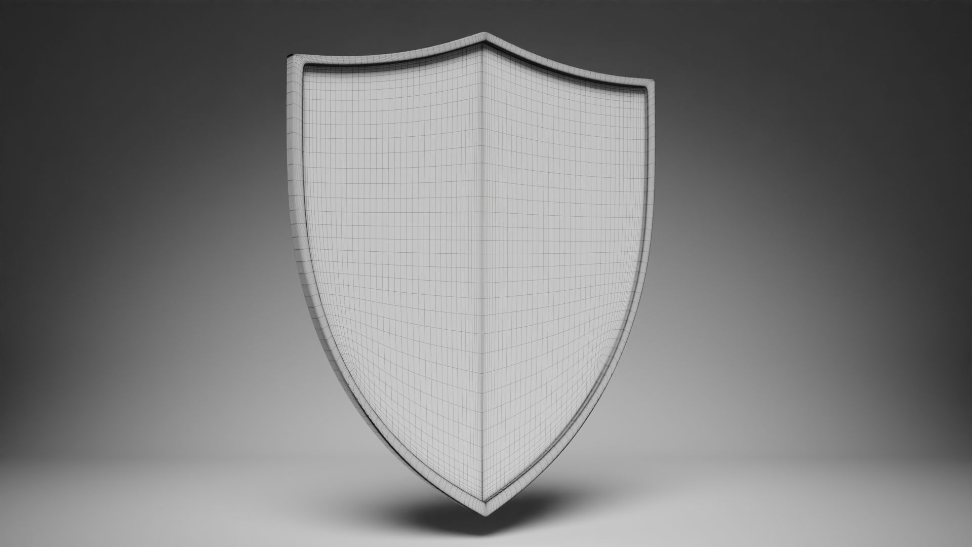 Shield Low-Poly golden 3D model | CGTrader
