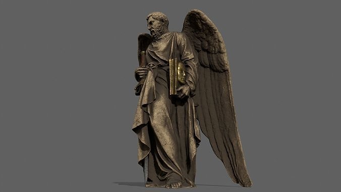 3D model Old Man Statue VR / AR / low-poly | CGTrader