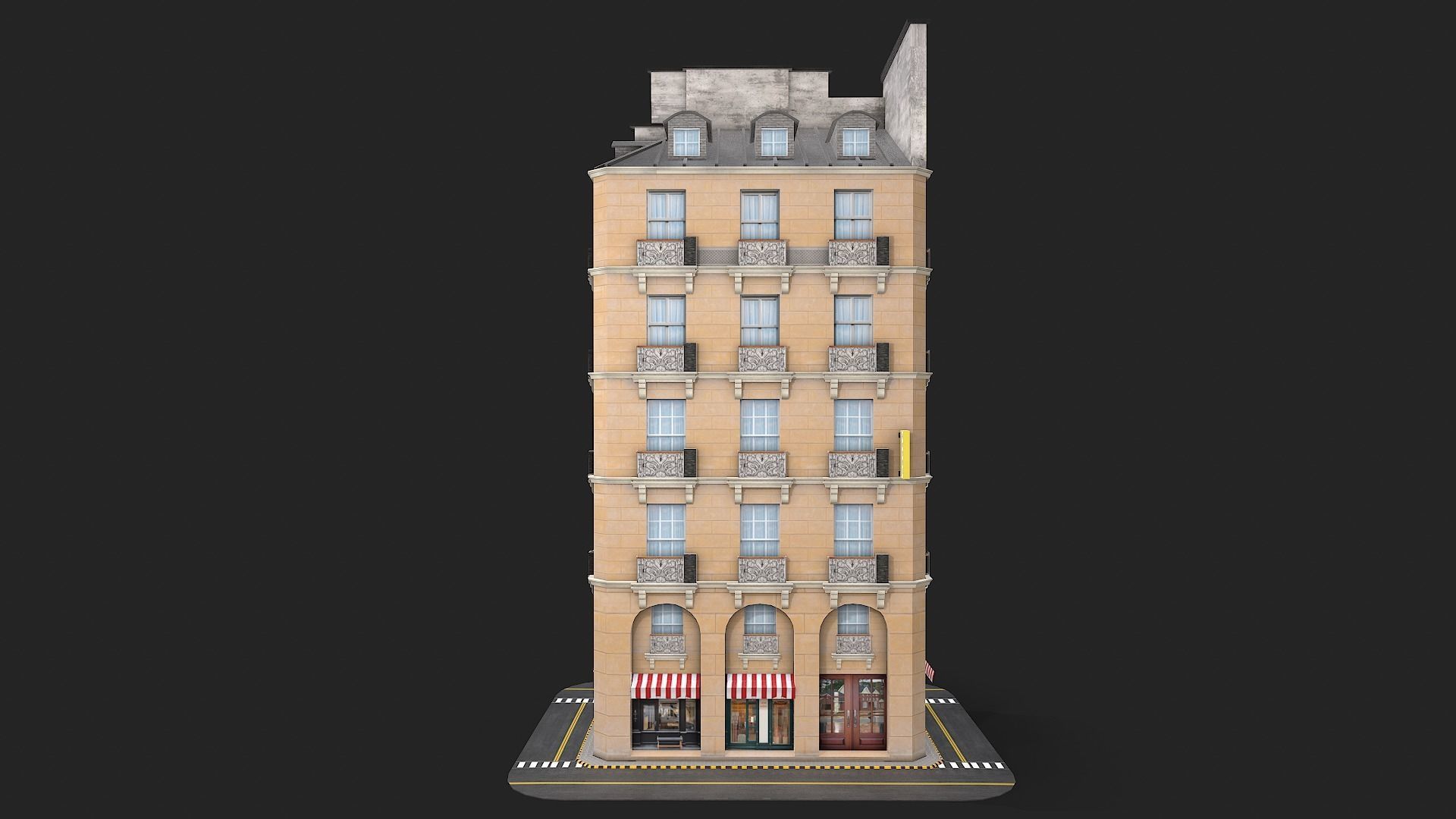 Hilton tall building 3D model | CGTrader
