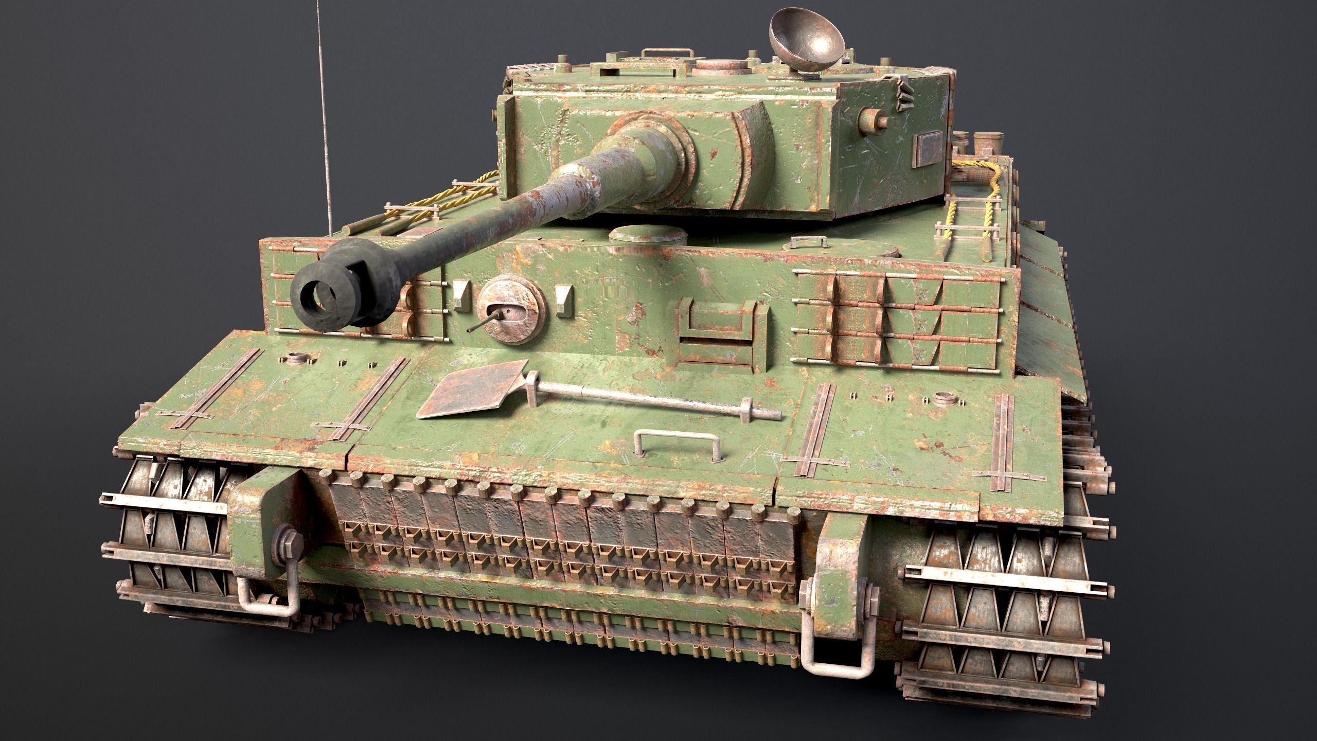 Panzer VI Tiger I - WW2 German heavy Tank 3D model 3D model | CGTrader