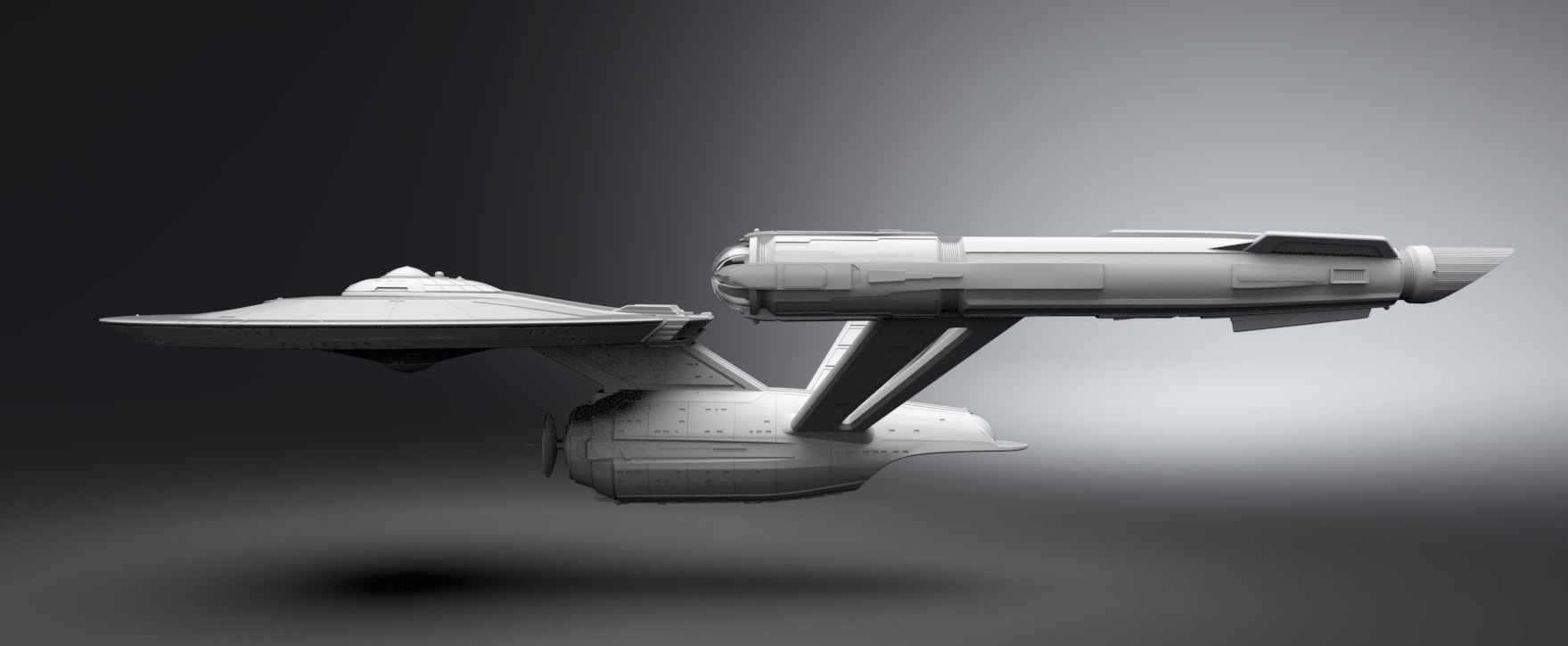 SNW Discovery Enterprise Scale model 3D model 3D printable | CGTrader
