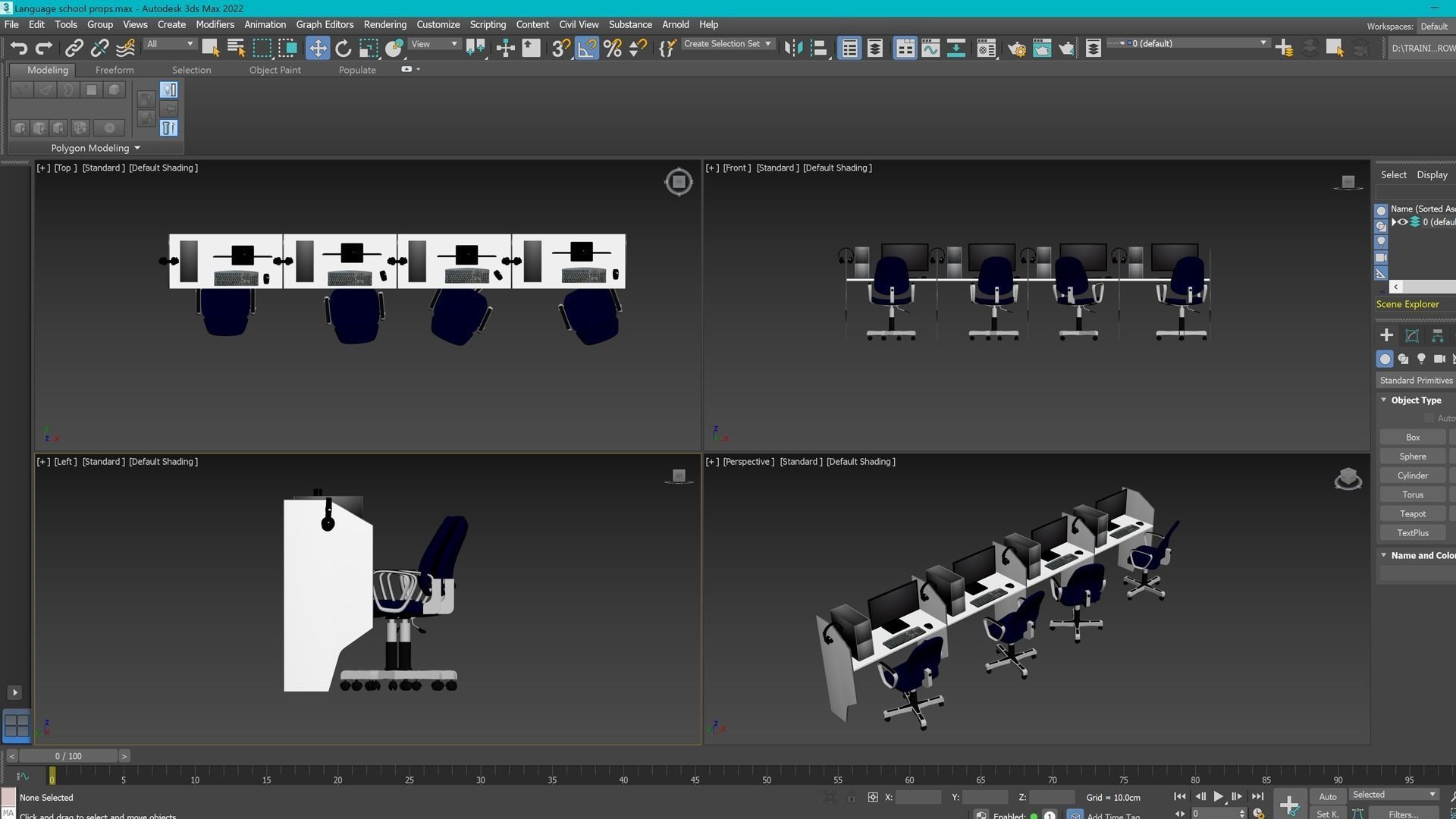 3D model Language school props VR / AR / low-poly | CGTrader