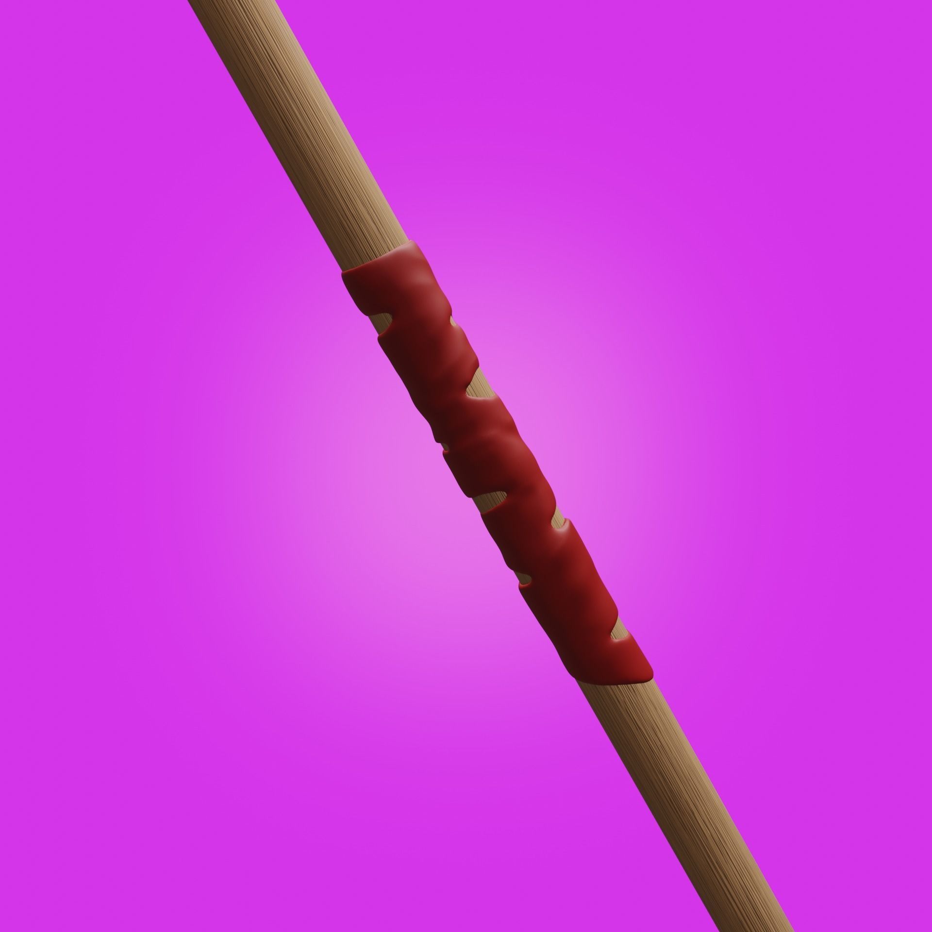 Sensei Yangs fighting stick Low-Poly Game Ready free VR / AR / low-poly ...