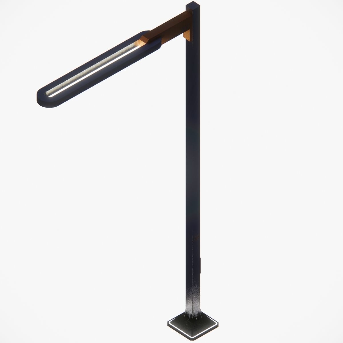 Sci-fi Simple Street Light Post 002 3D model | CGTrader