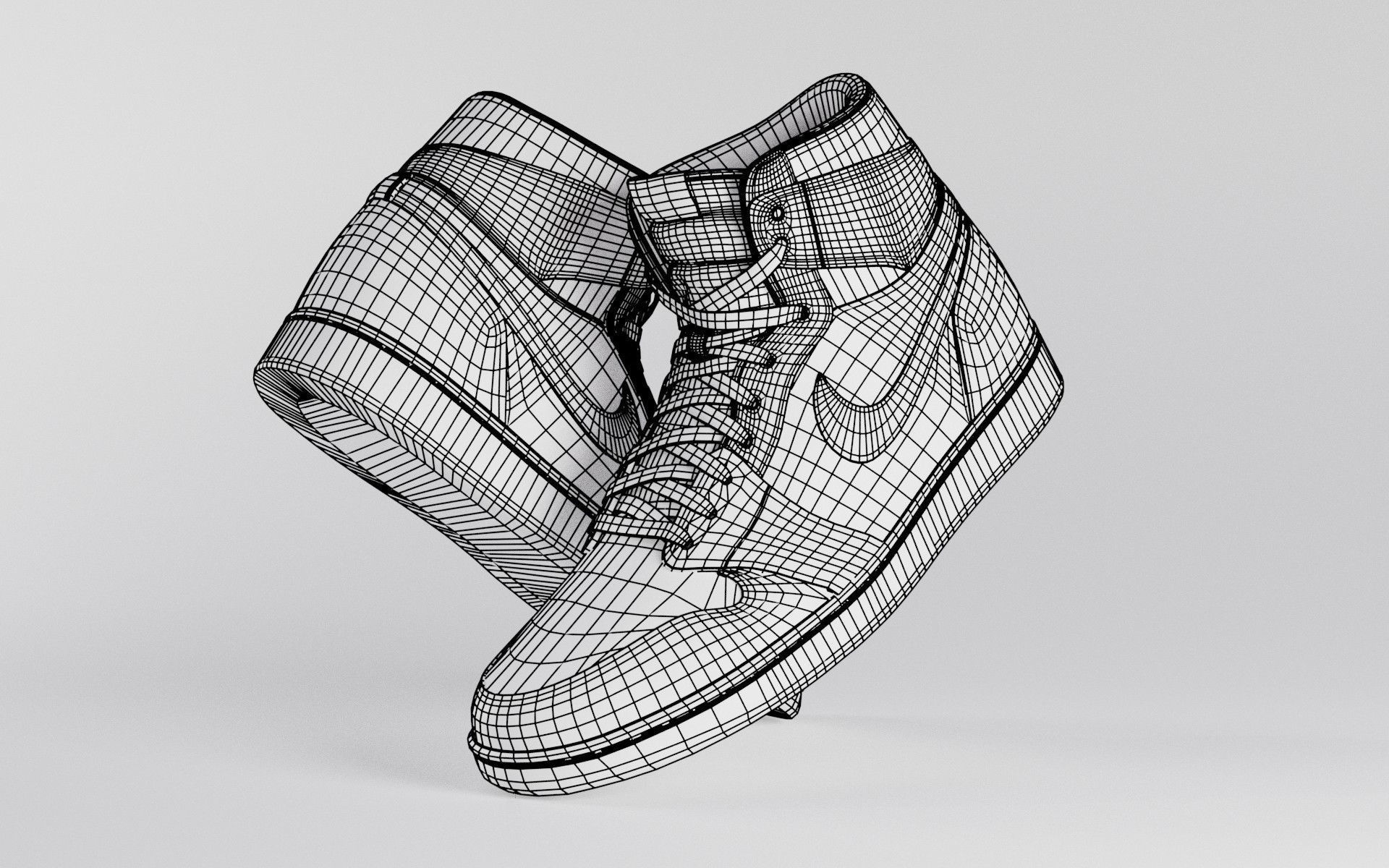 3D model Air Jordan 1 Variety Pack VR / AR / low-poly | CGTrader
