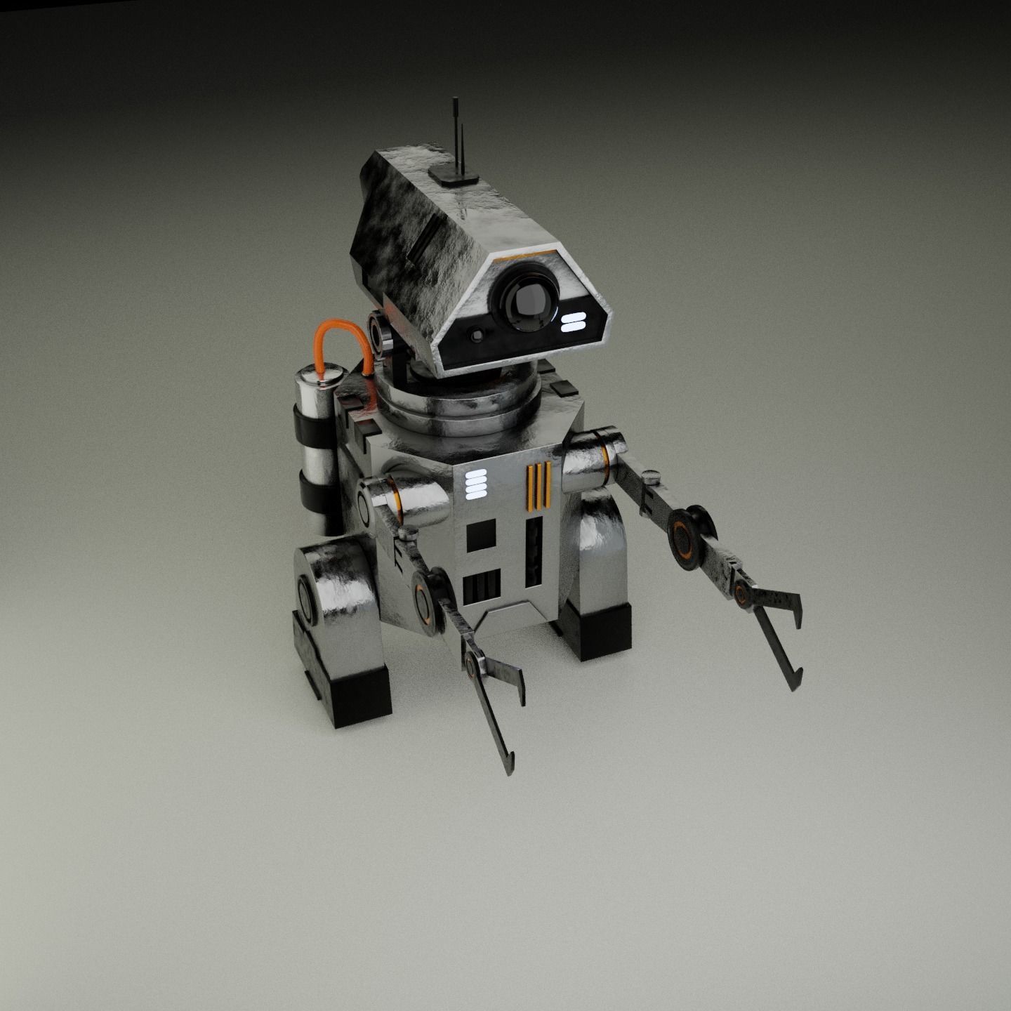 Space robot free VR / AR / low-poly 3D model animated rigged | CGTrader