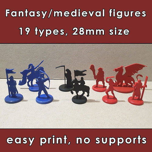 Fantasy medieval figures 3D model | CGTrader