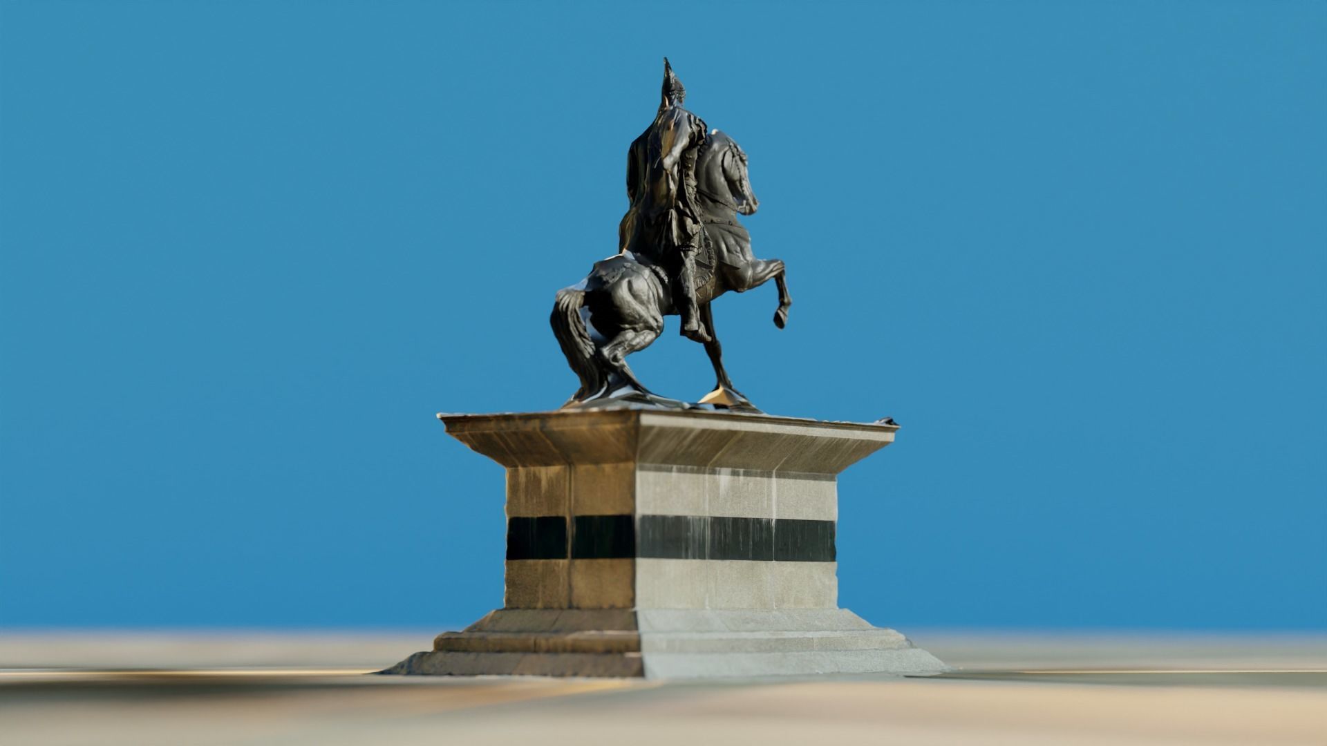 Bust of Skanderbeg in Nena Tereza Square 3D model | CGTrader