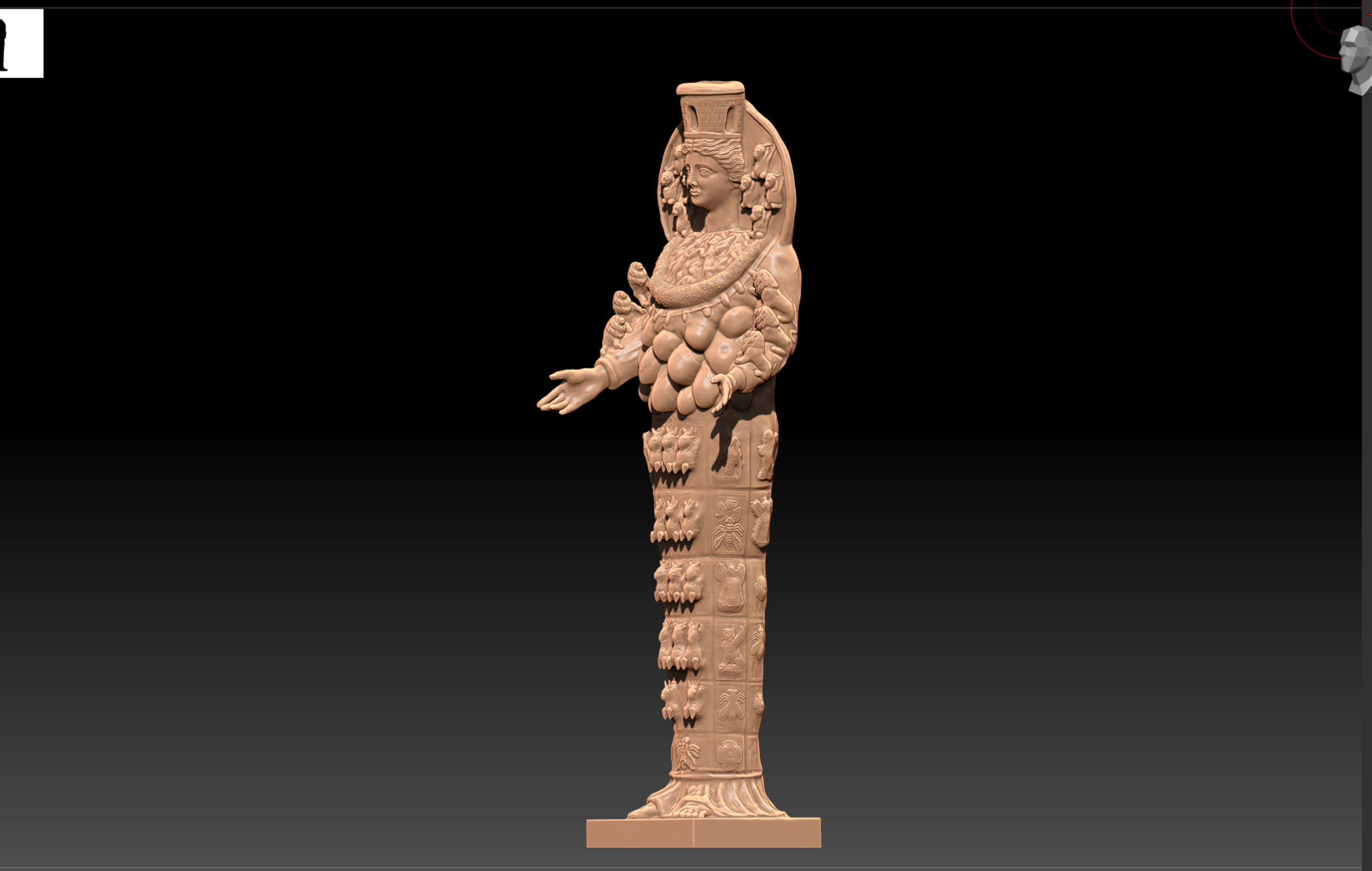Black Artemis 3D model 3D printable | CGTrader
