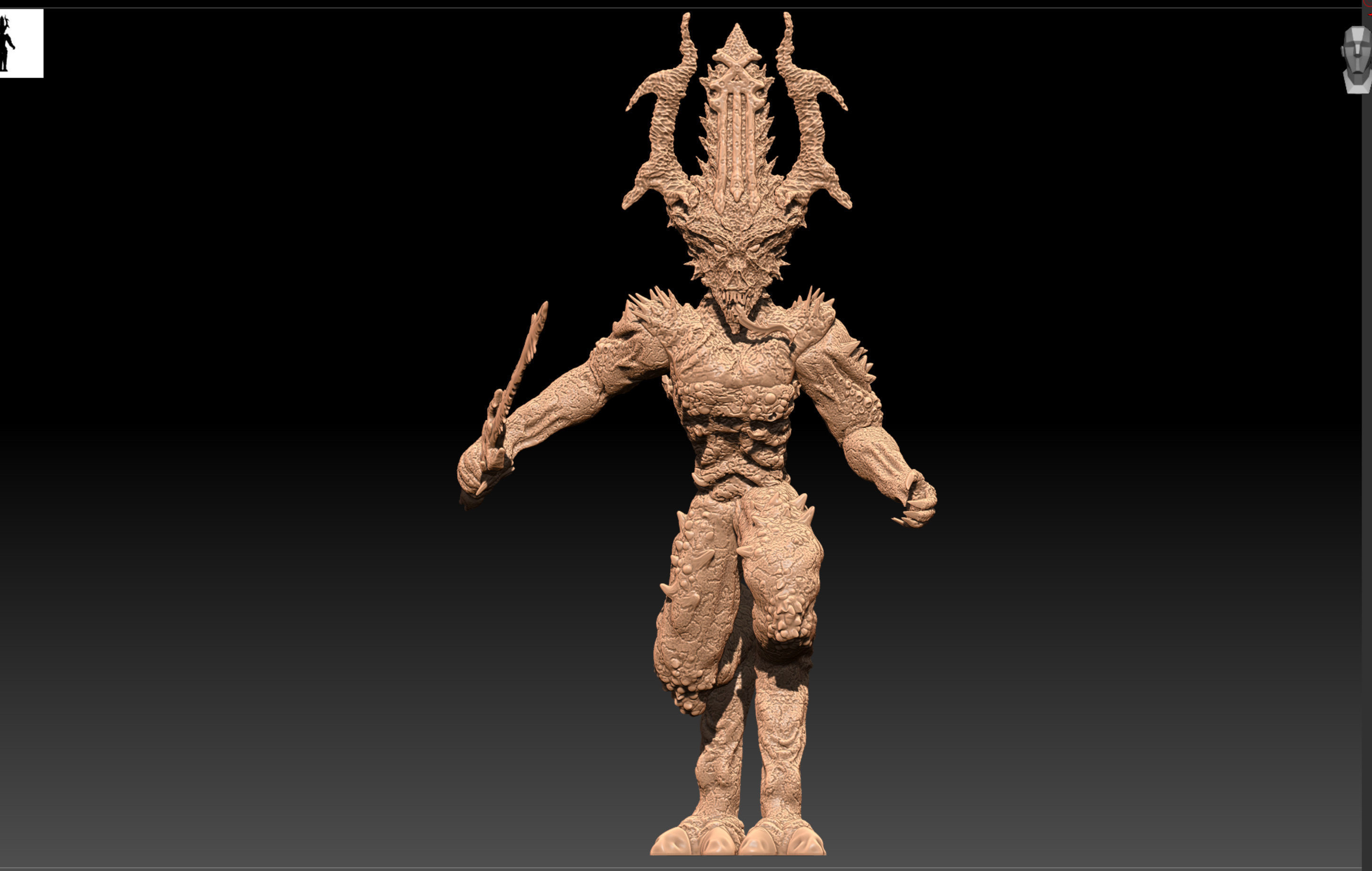 Demon Bloodletter 3D model 3D printable | CGTrader