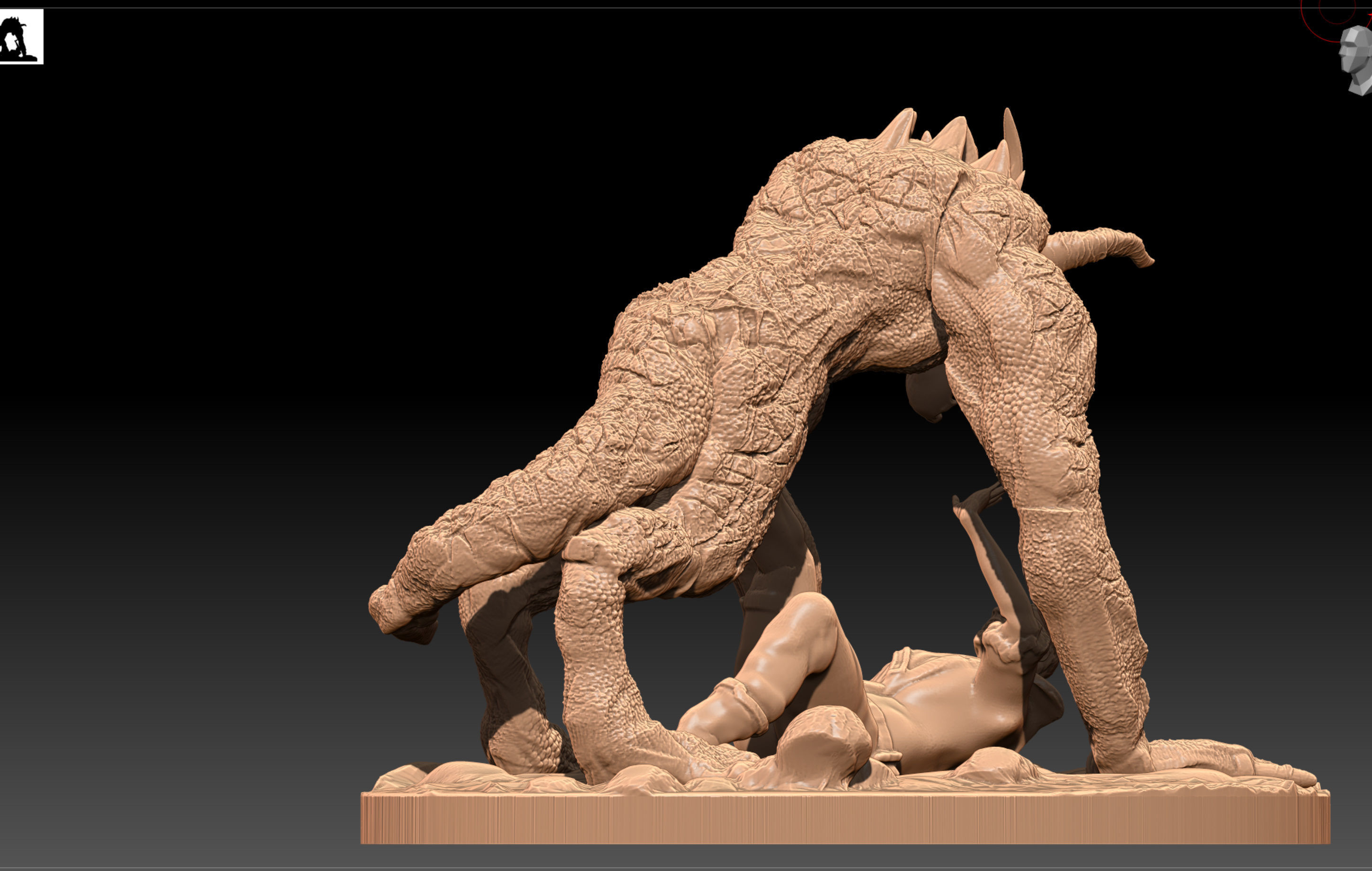 Fallout Vault guy vs Deathclaw 3D model 3D printable | CGTrader