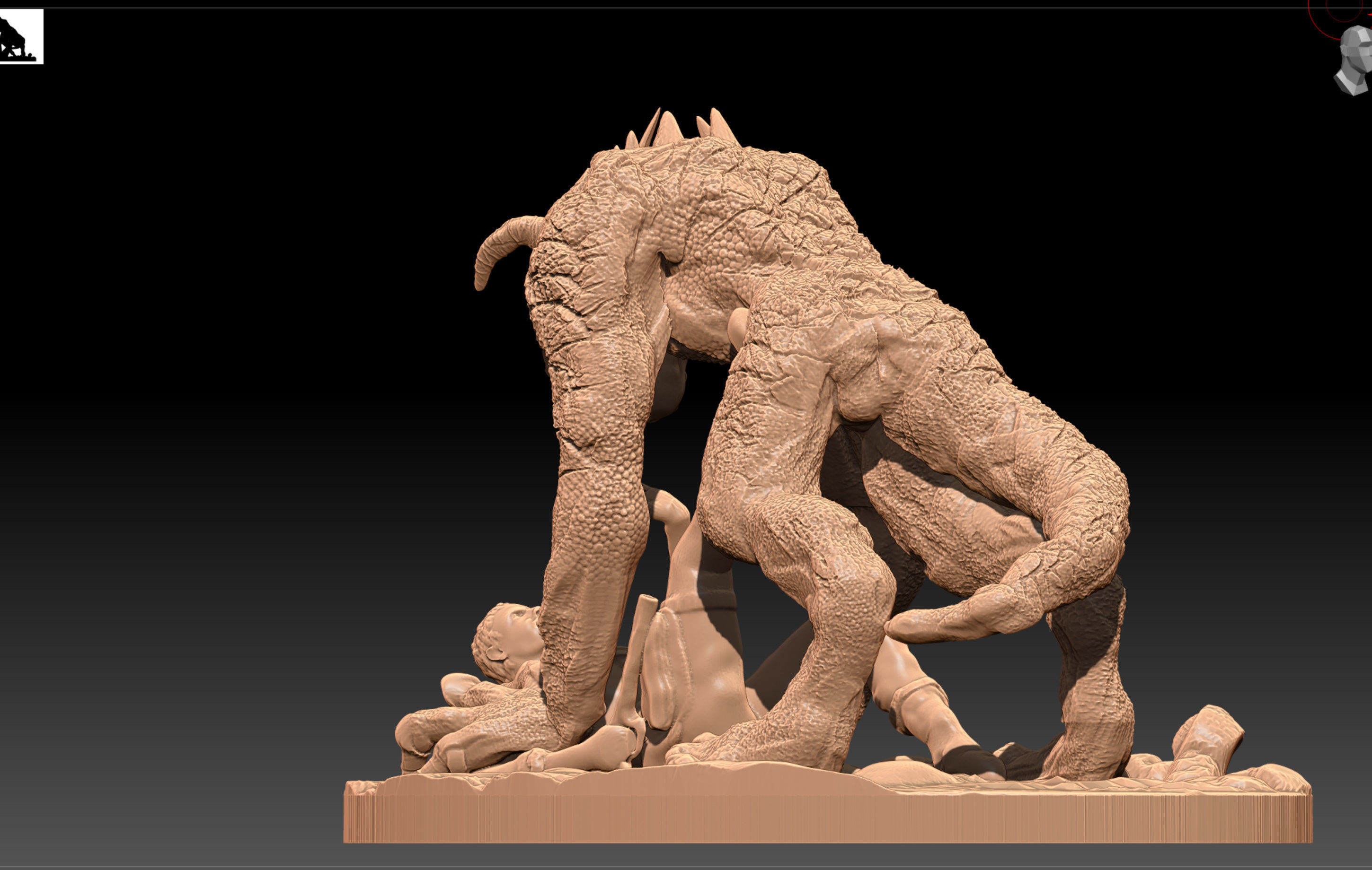 Fallout Vault guy vs Deathclaw 3D model 3D printable | CGTrader