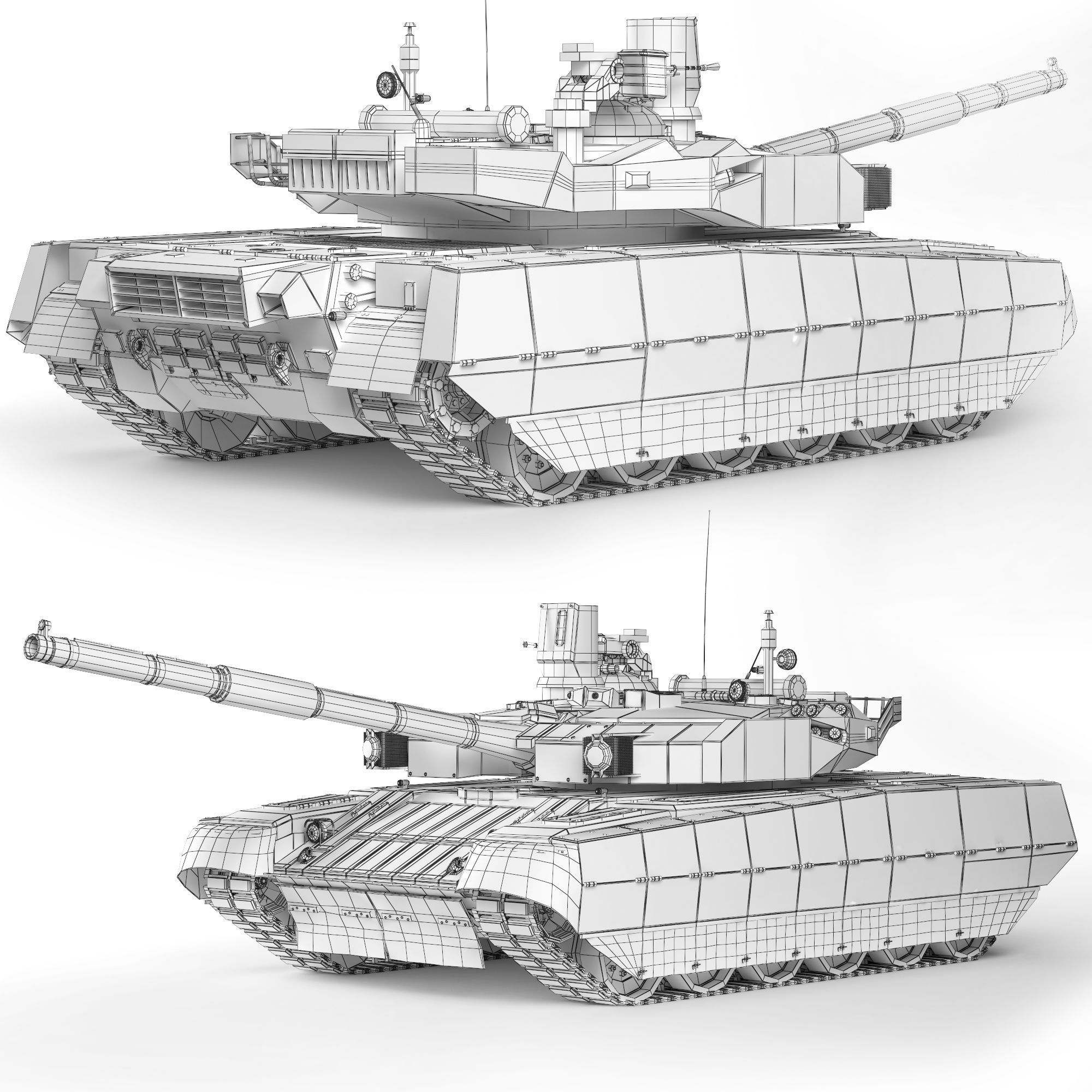 Tank T-84 Oplot-M 2010 3D model | CGTrader