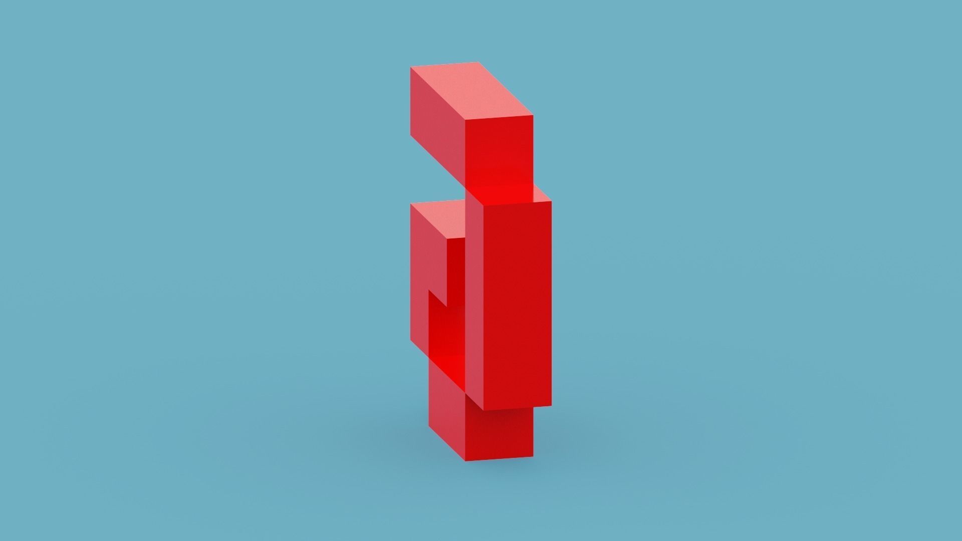 3D model Pixel Letter G VR / AR / low-poly | CGTrader