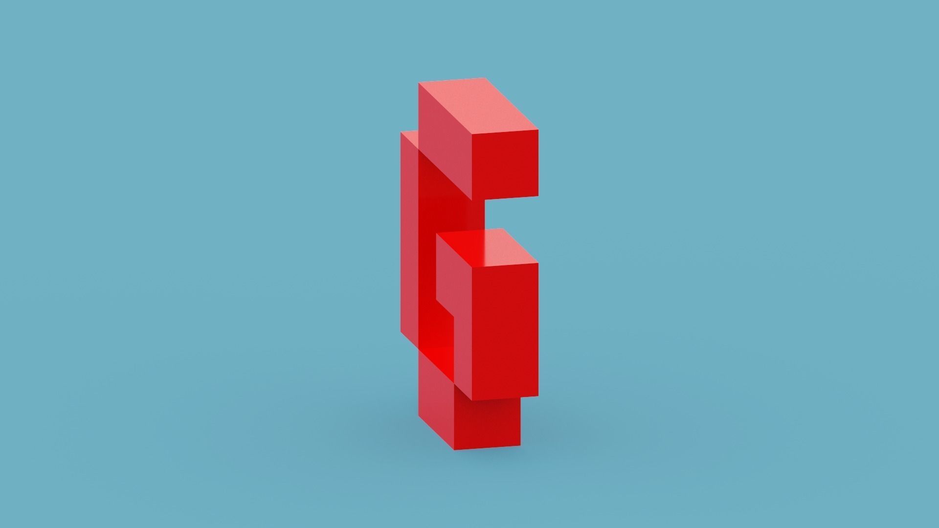 3D model Pixel Letter G VR / AR / low-poly | CGTrader