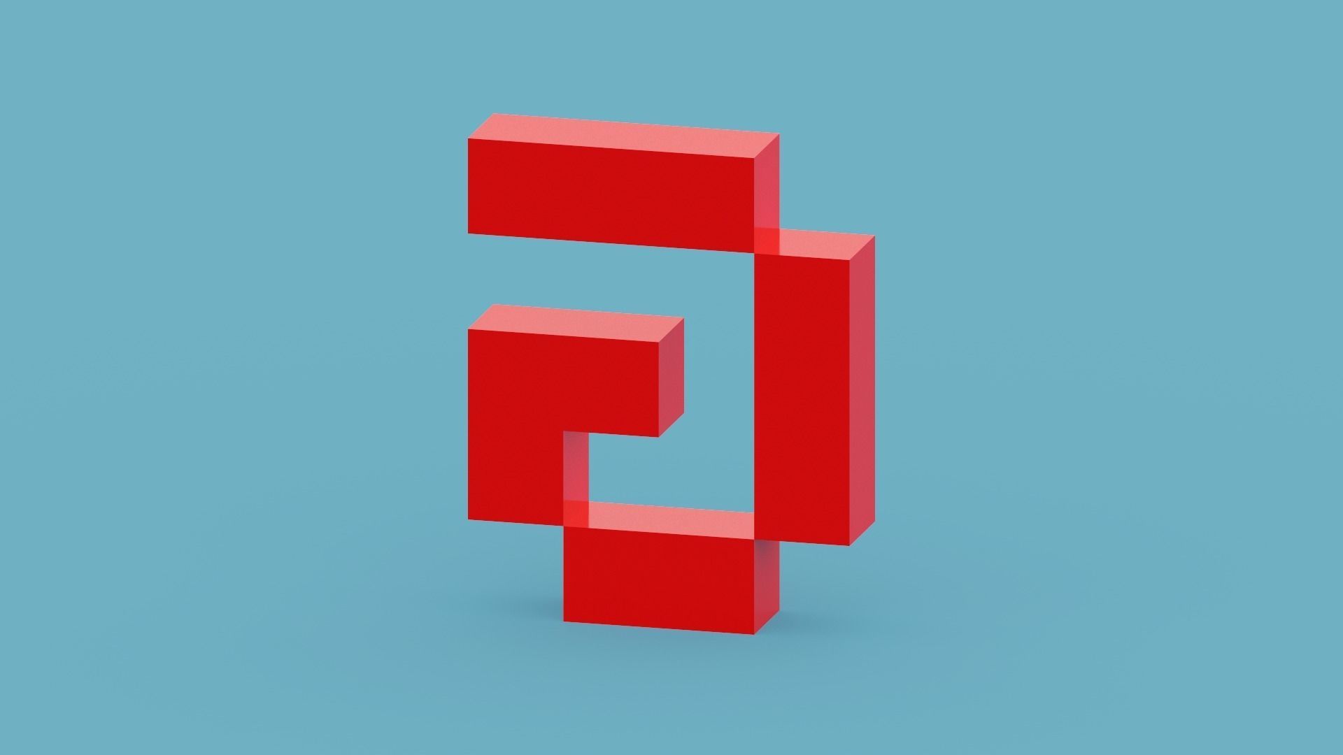 3D model Pixel Letter G VR / AR / low-poly | CGTrader