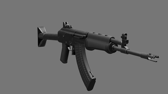 3D model RK62 Assault Rifle VR / AR / low-poly | CGTrader