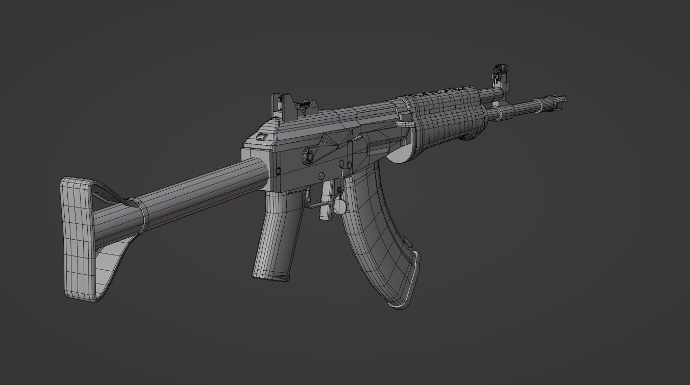 3D model RK62 Assault Rifle VR / AR / low-poly | CGTrader