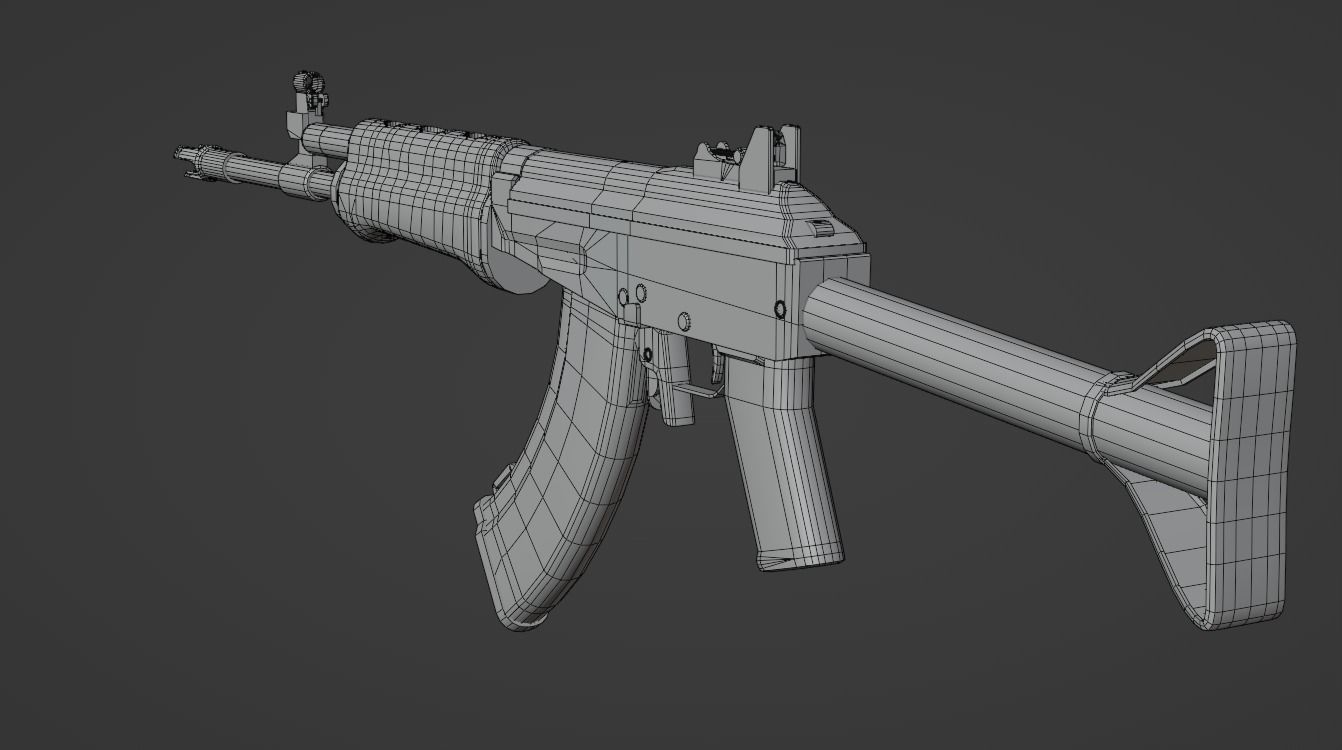 3D model RK62 Assault Rifle VR / AR / low-poly | CGTrader