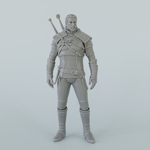 Witcher Geralt of Rivia 3D model 3D printable | CGTrader