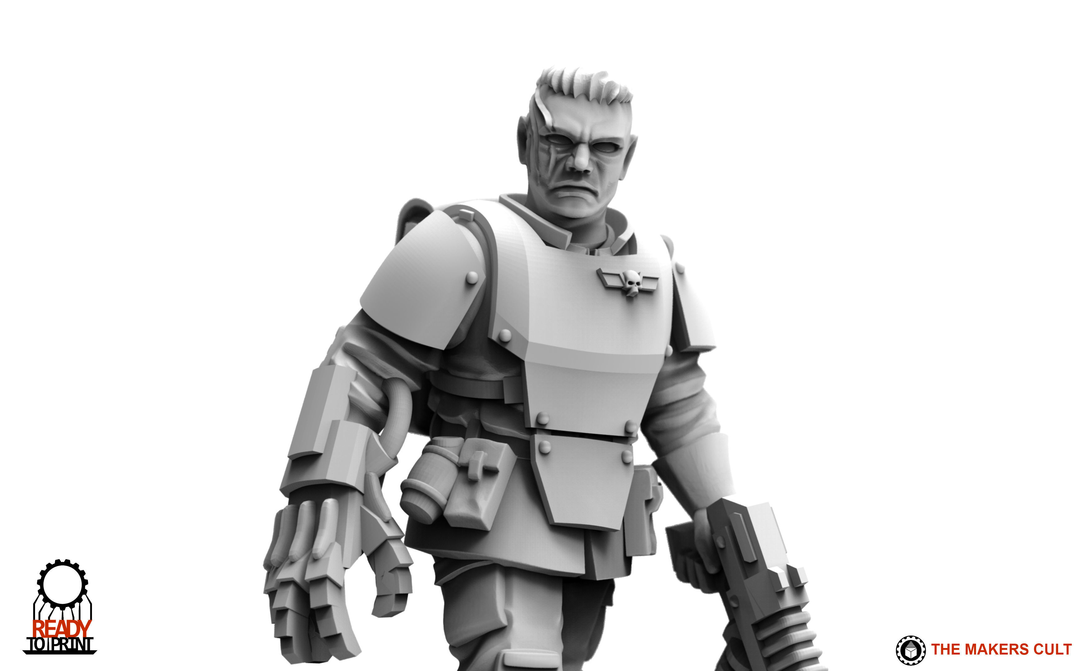 Universal Guard - Infantry Sergeant Builder 3D model 3D printable ...