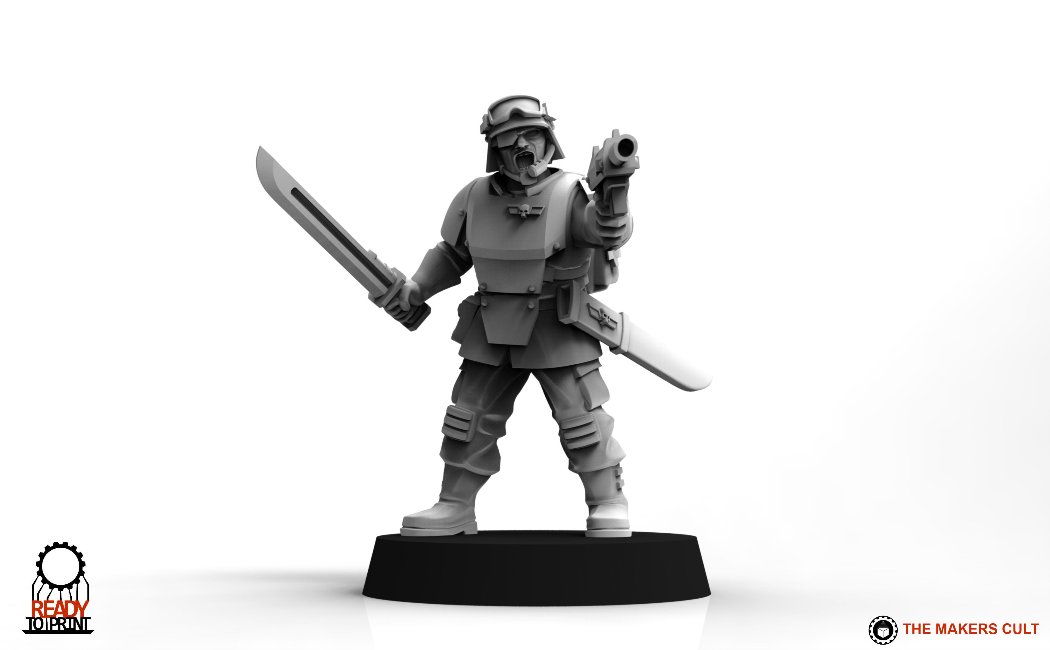 Universal Guard - Infantry Sergeant Builder 3D model 3D printable ...