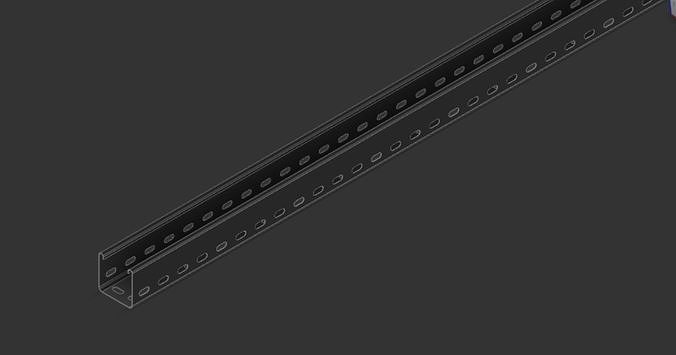Cable Tray 50mm x 3000mm TYPE2 3D model | CGTrader