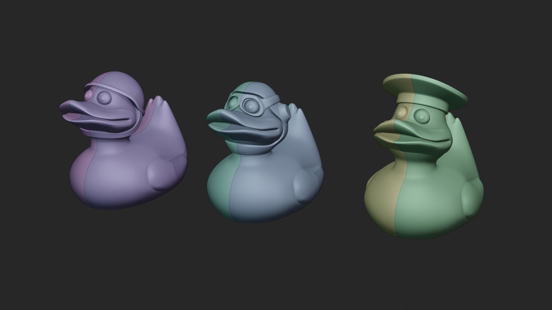 Duck soldiers 3D model 3D printable | CGTrader