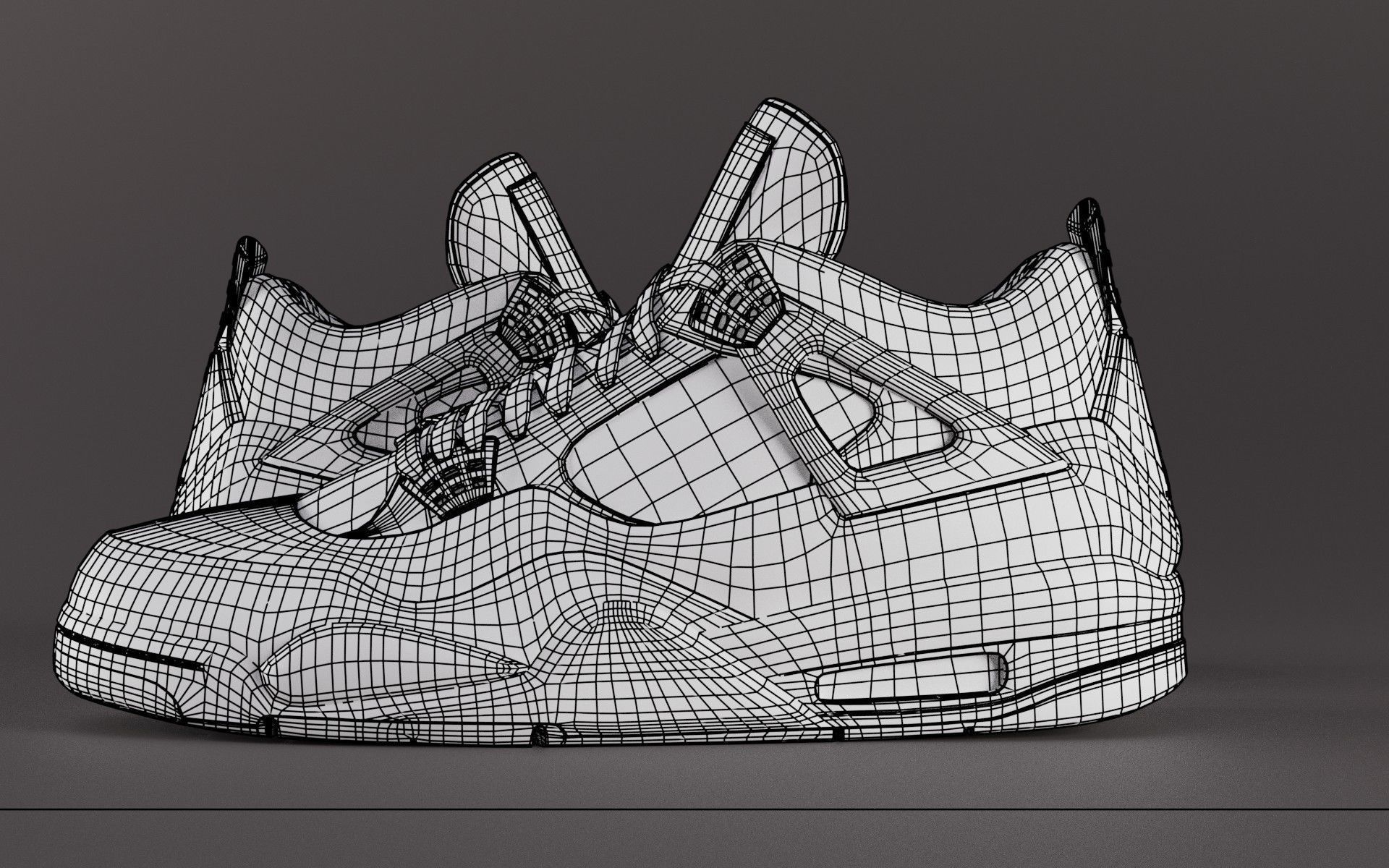 3D model Air Jordan 4 Jumpman Variety Pack VR / AR / low-poly | CGTrader