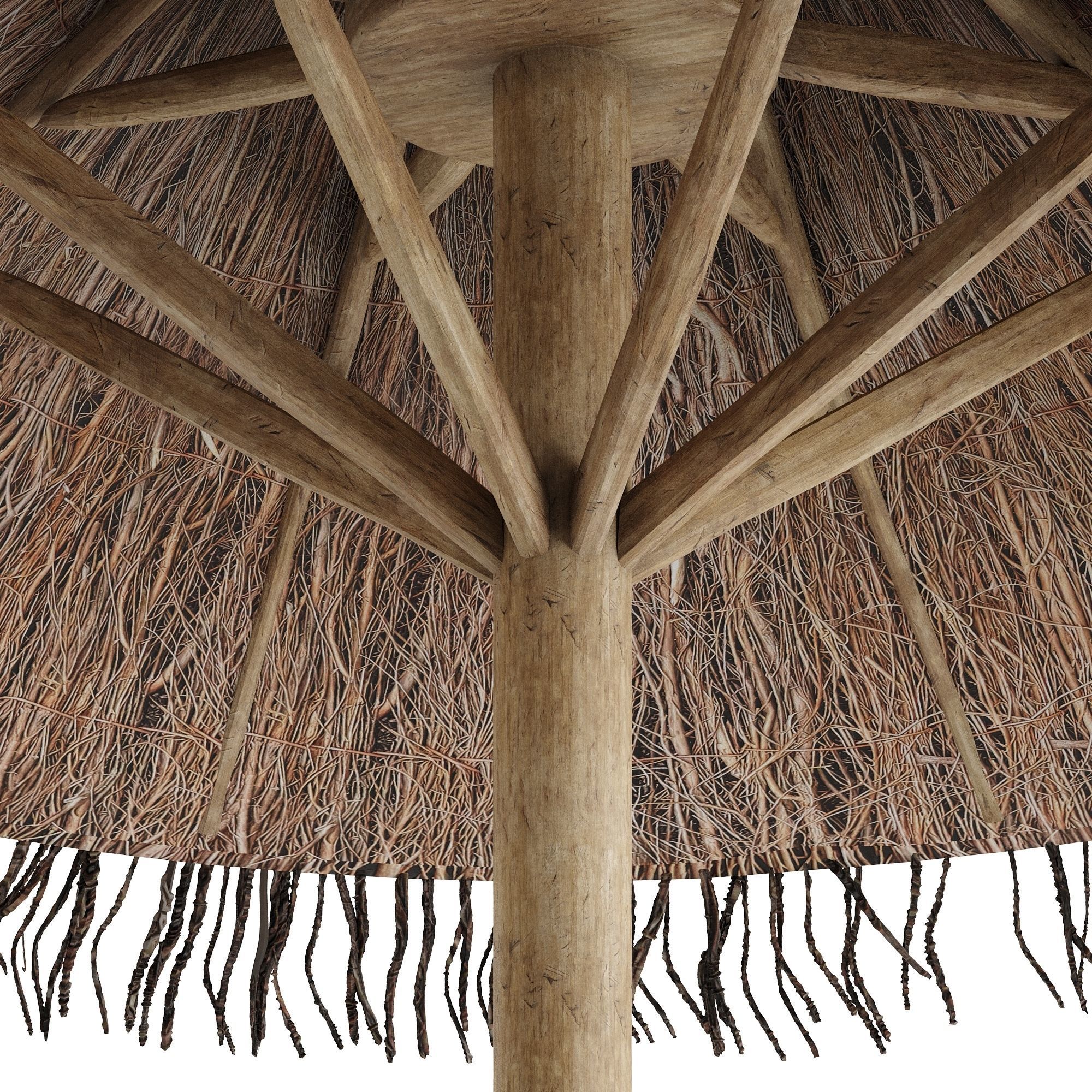 3D model Straw hut beach VR / AR / low-poly | CGTrader