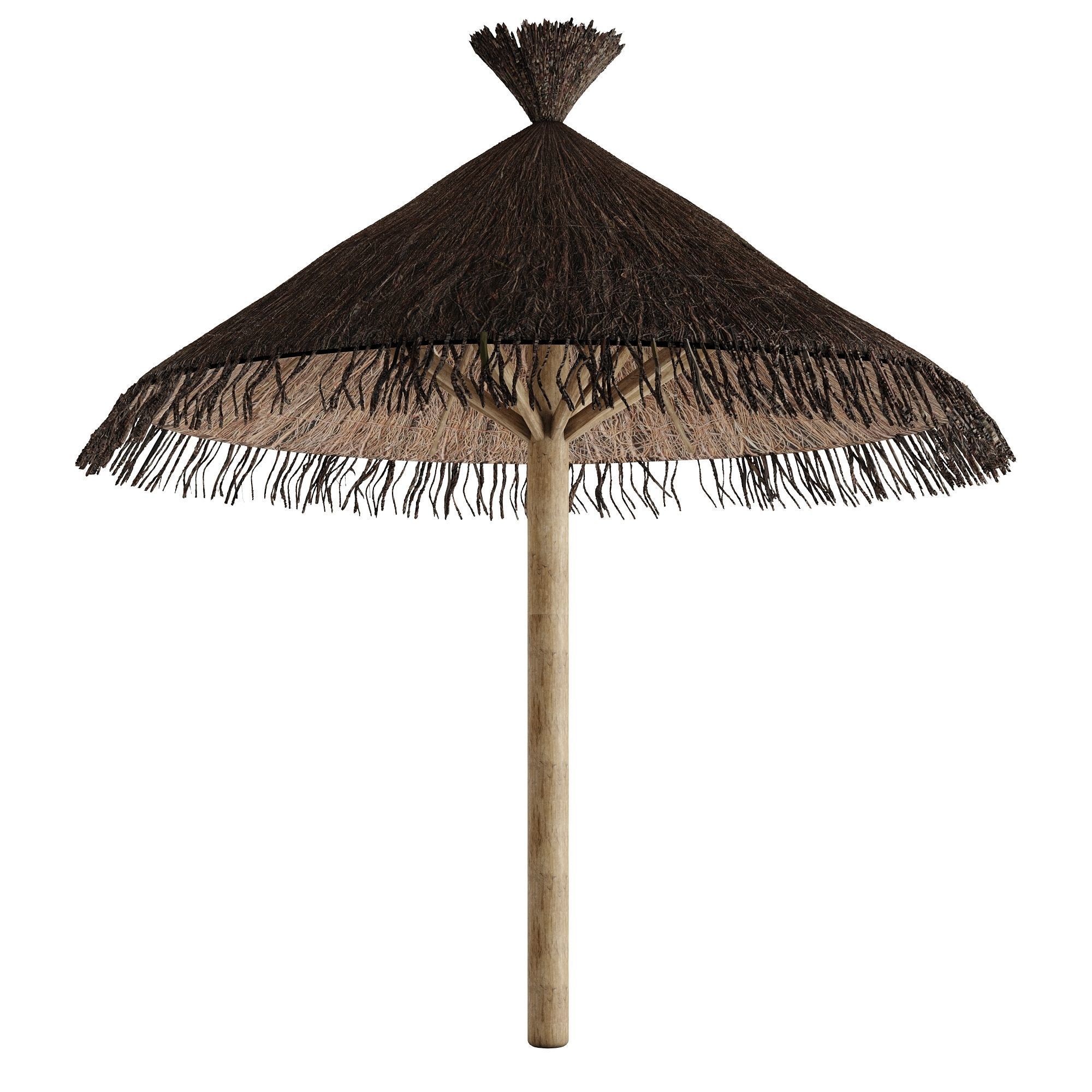 3D model Straw hut beach VR / AR / low-poly | CGTrader