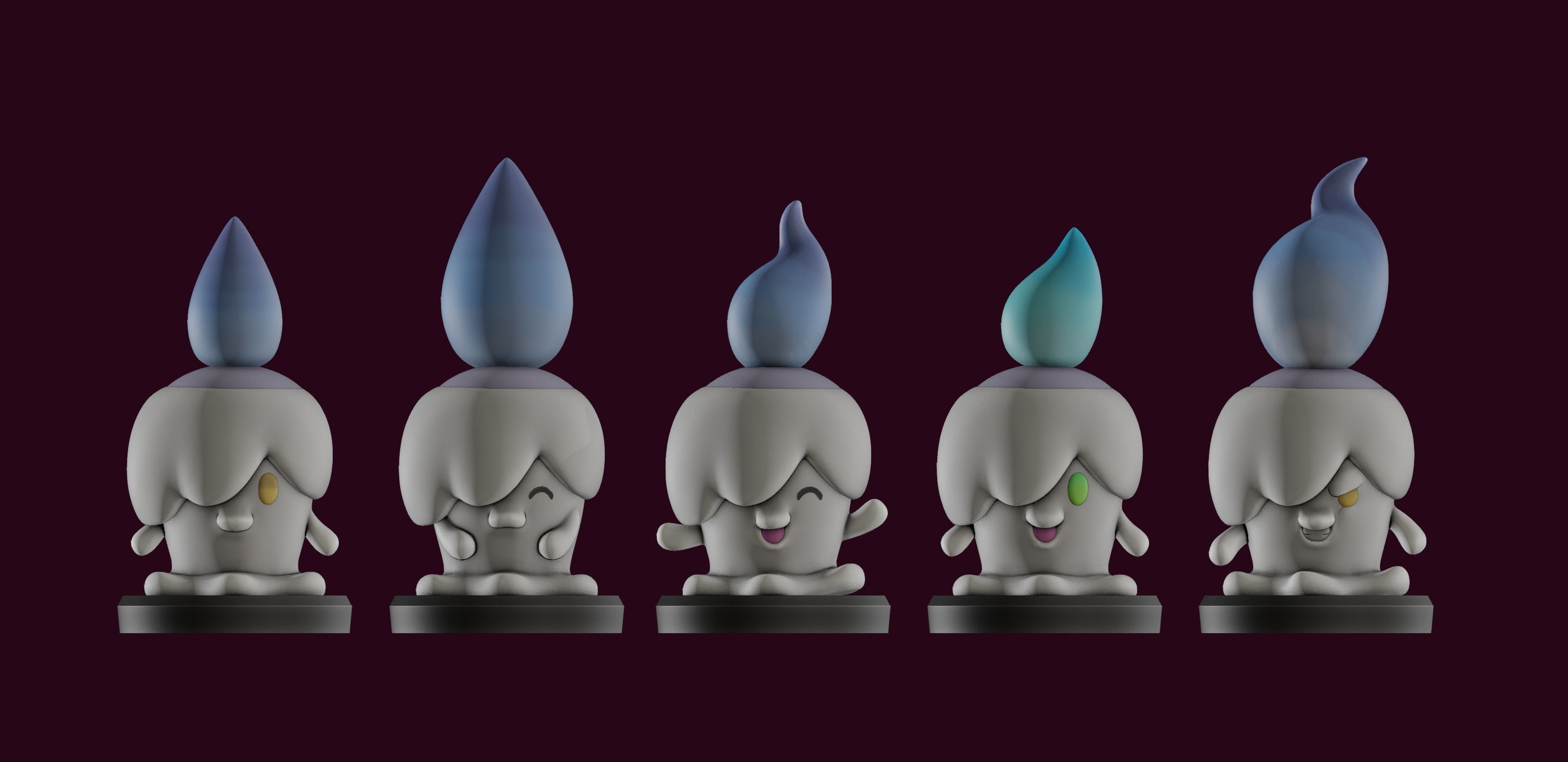litwick - Pokemon 3D model 3D printable | CGTrader