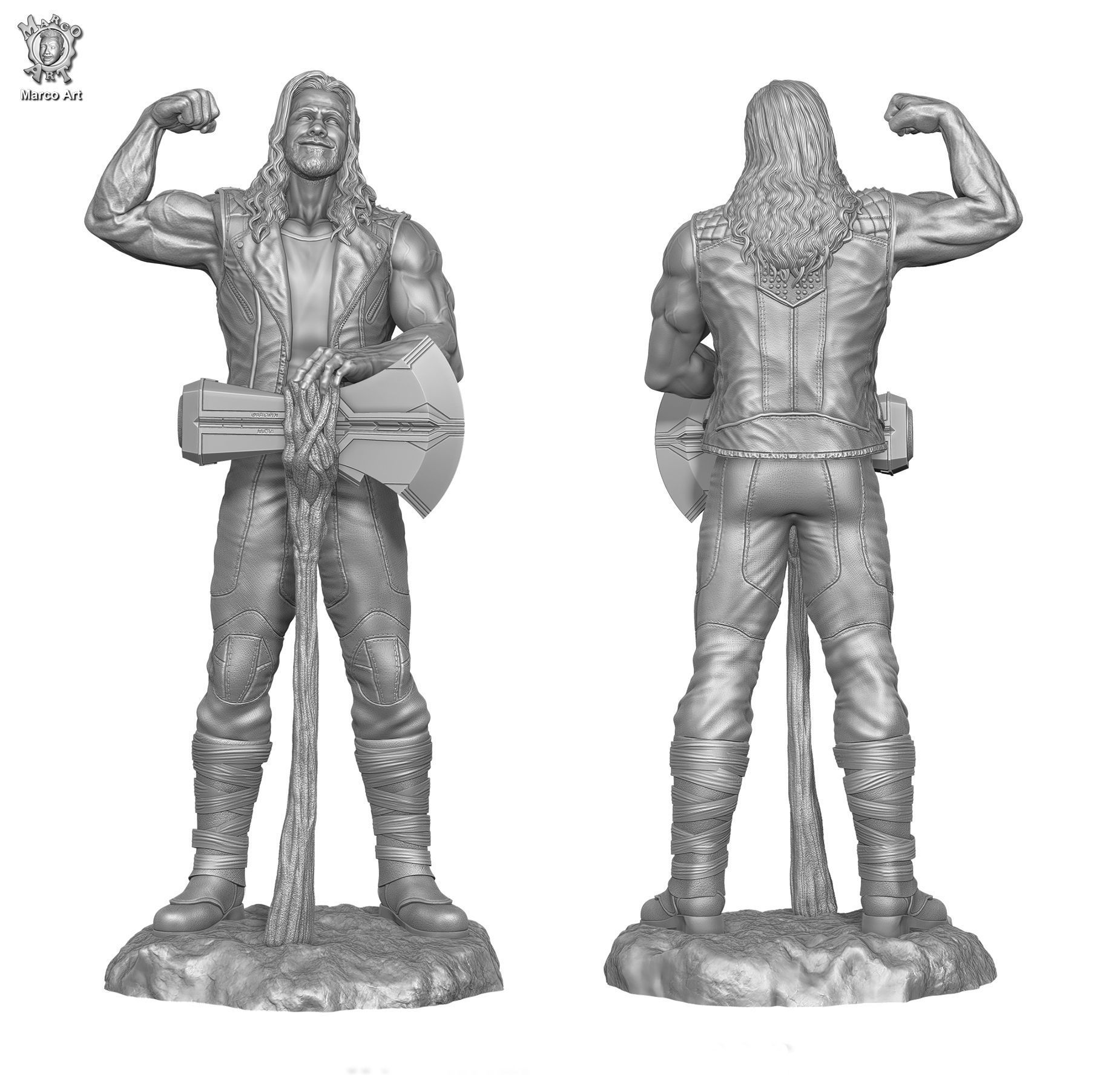 Casual Thor stl file 3D model 3D printable | CGTrader