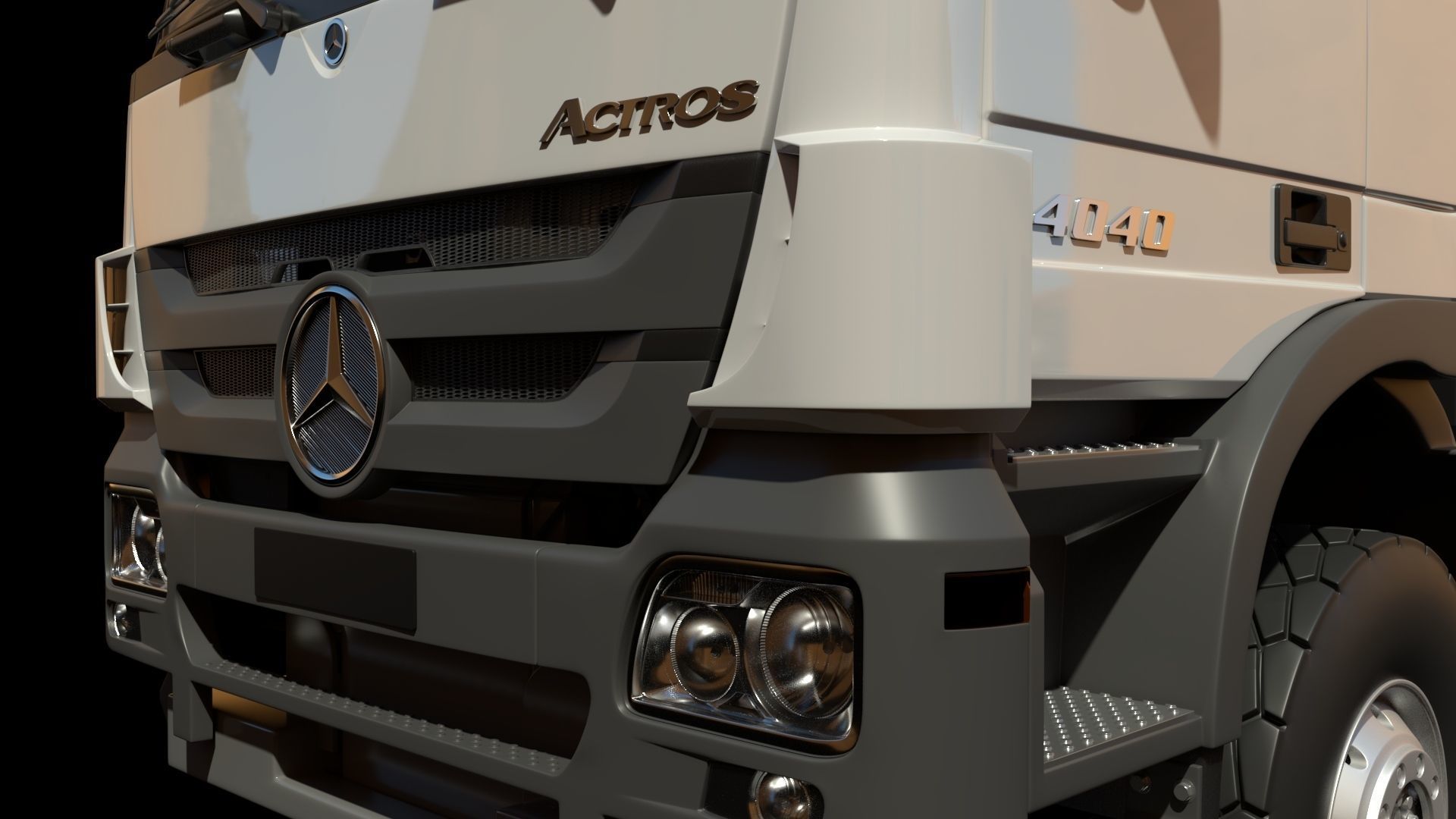 Mercedes ACTROS 4040-A 6x6 Fuel tank 3D model | CGTrader