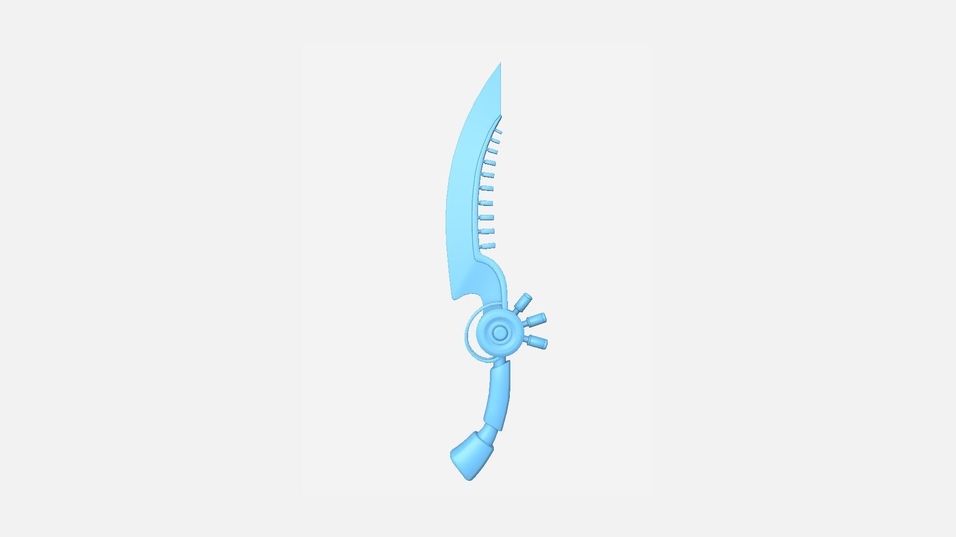 3D model SciFi Dagger A05 Black Yellow - Sci Fi Weapon Design VR / AR ...