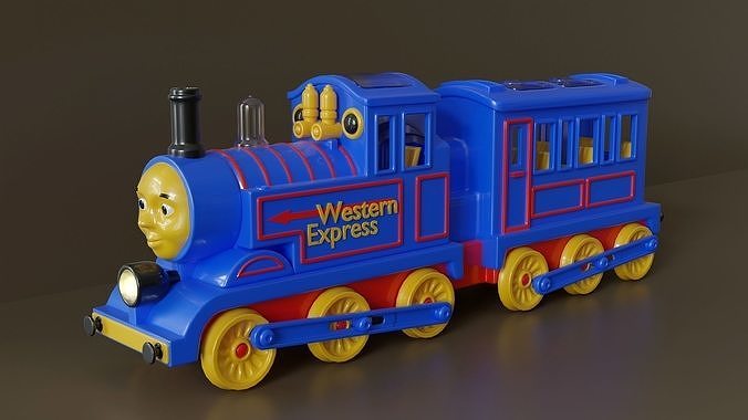 Childrens plastic toy train 3D model | CGTrader