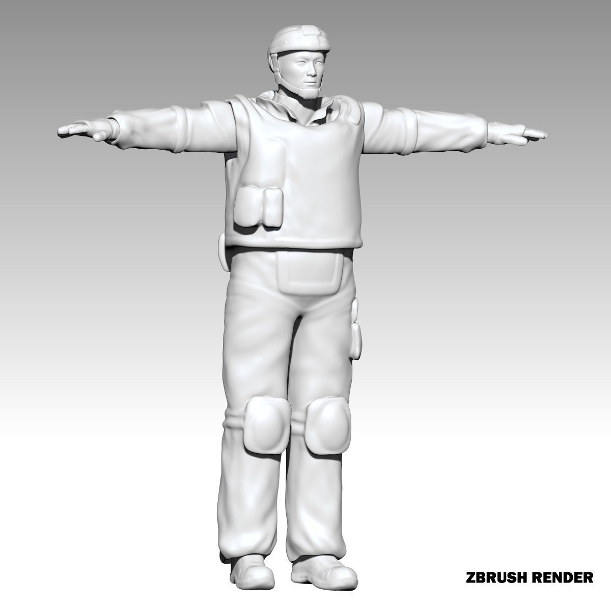 3D model Low poly realistic asiatic soldier VR / AR / low-poly | CGTrader
