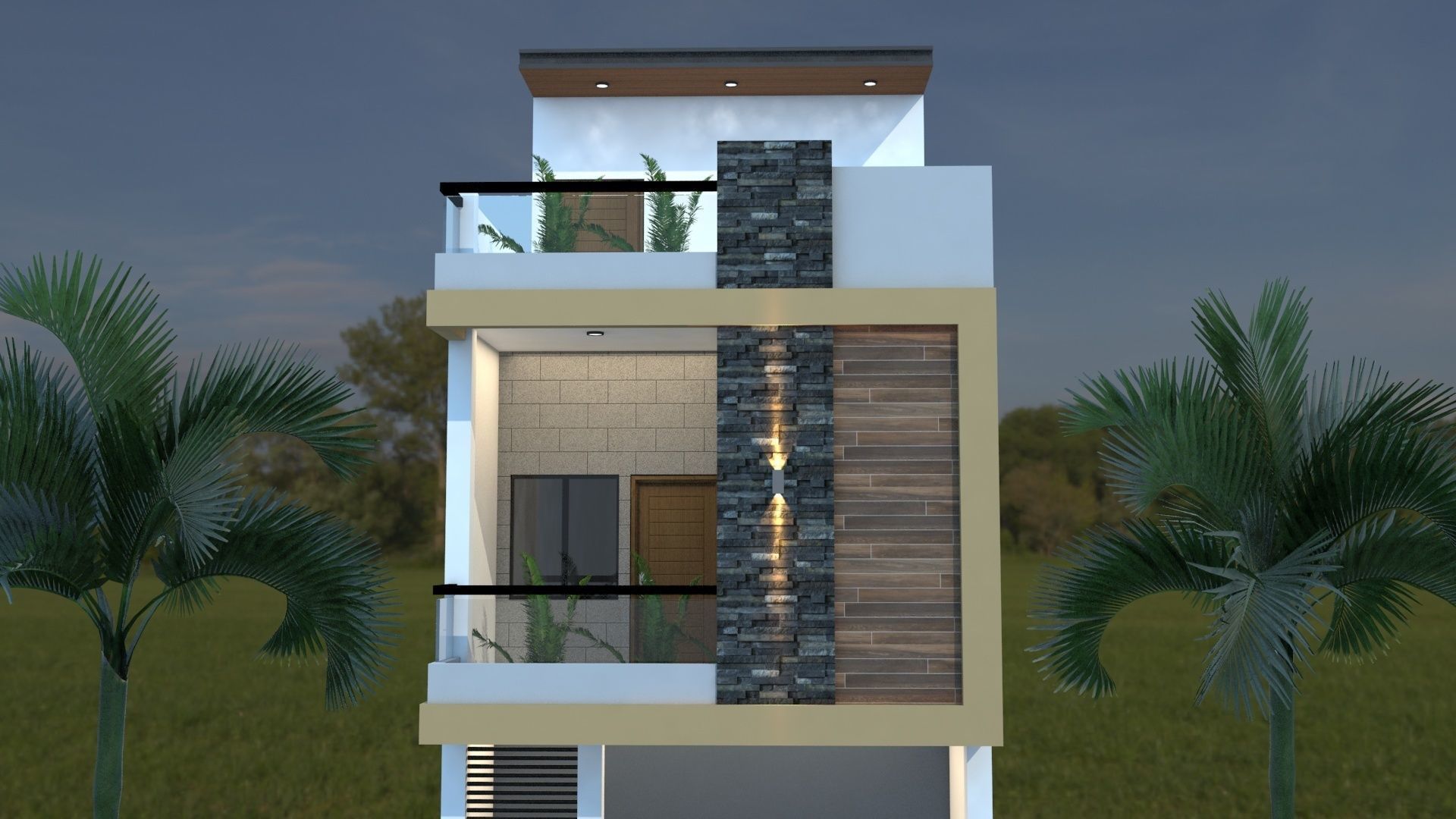 3D model Modern Building 3D Model VR / AR / low-poly | CGTrader