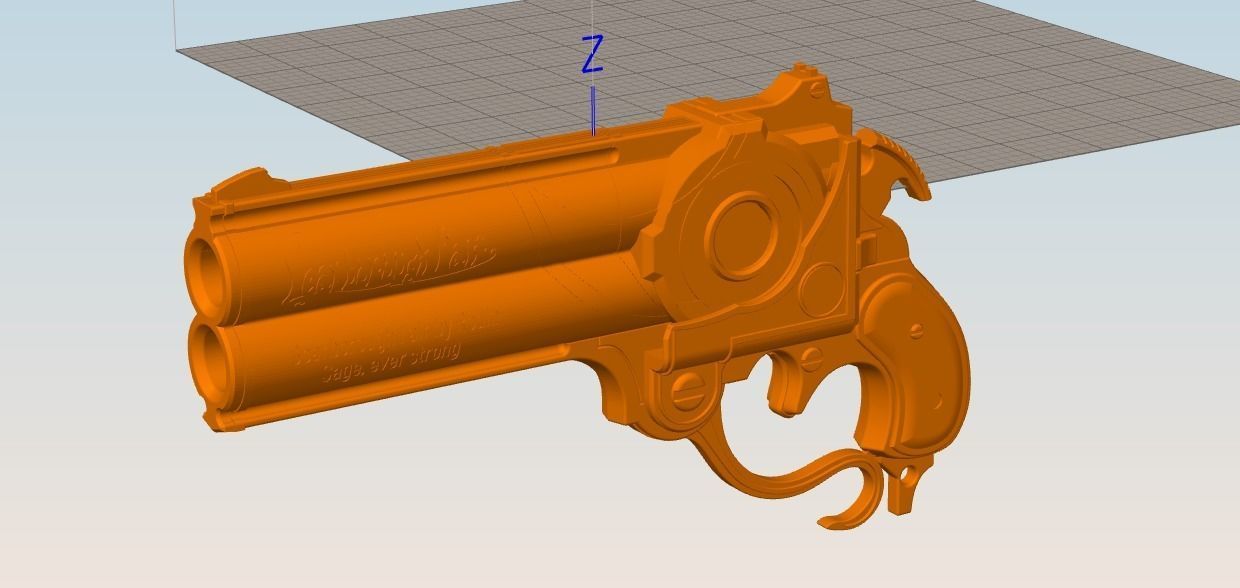 Bayonetta scarborough fair gun 3D printing 3D model 3D printable | CGTrader
