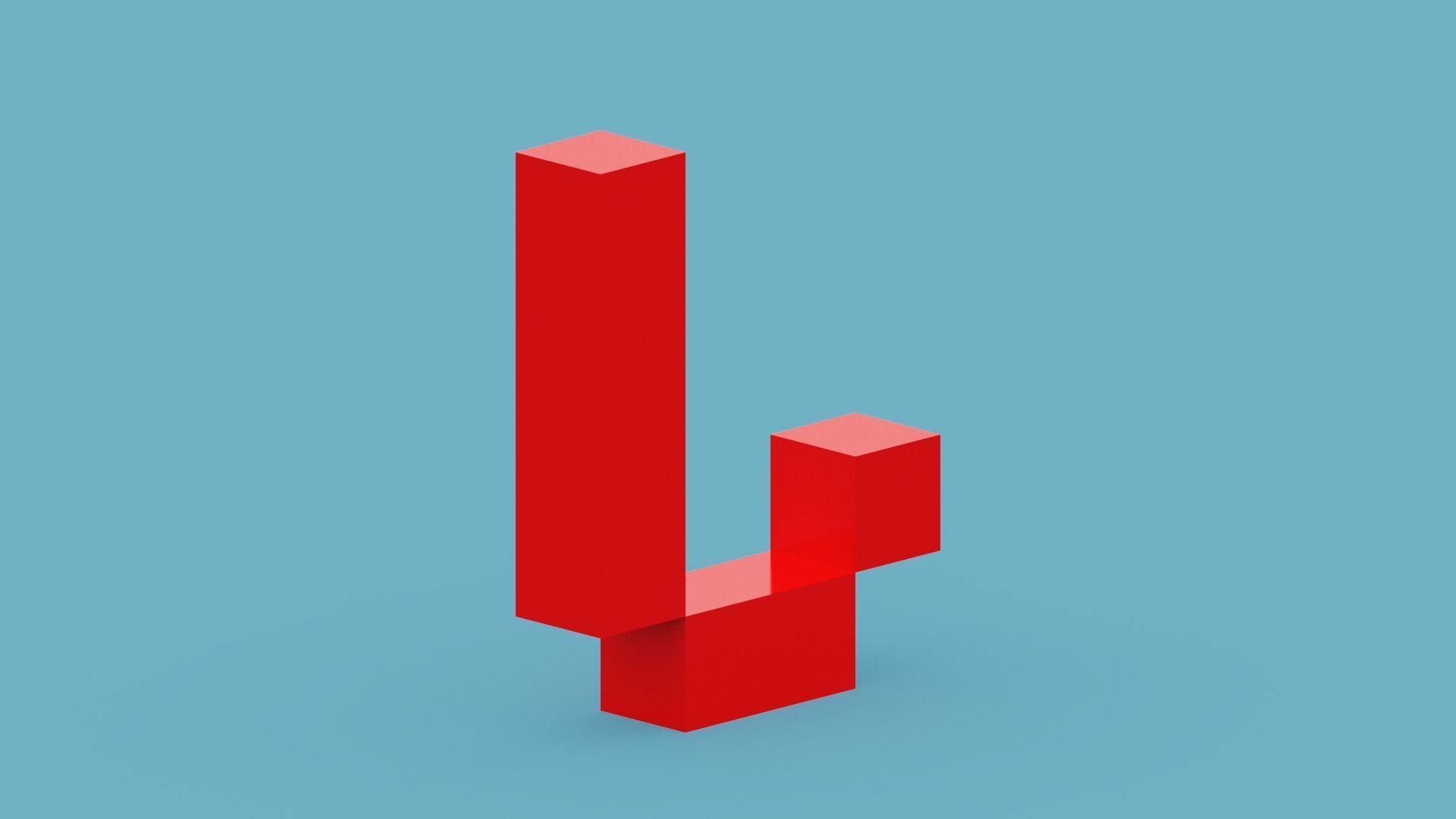 3D model Pixel Letter J VR / AR / low-poly | CGTrader