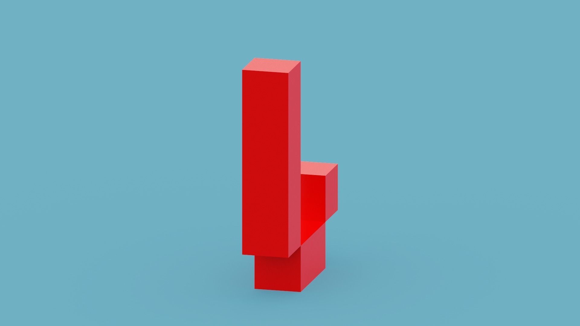 3D model Pixel Letter J VR / AR / low-poly | CGTrader
