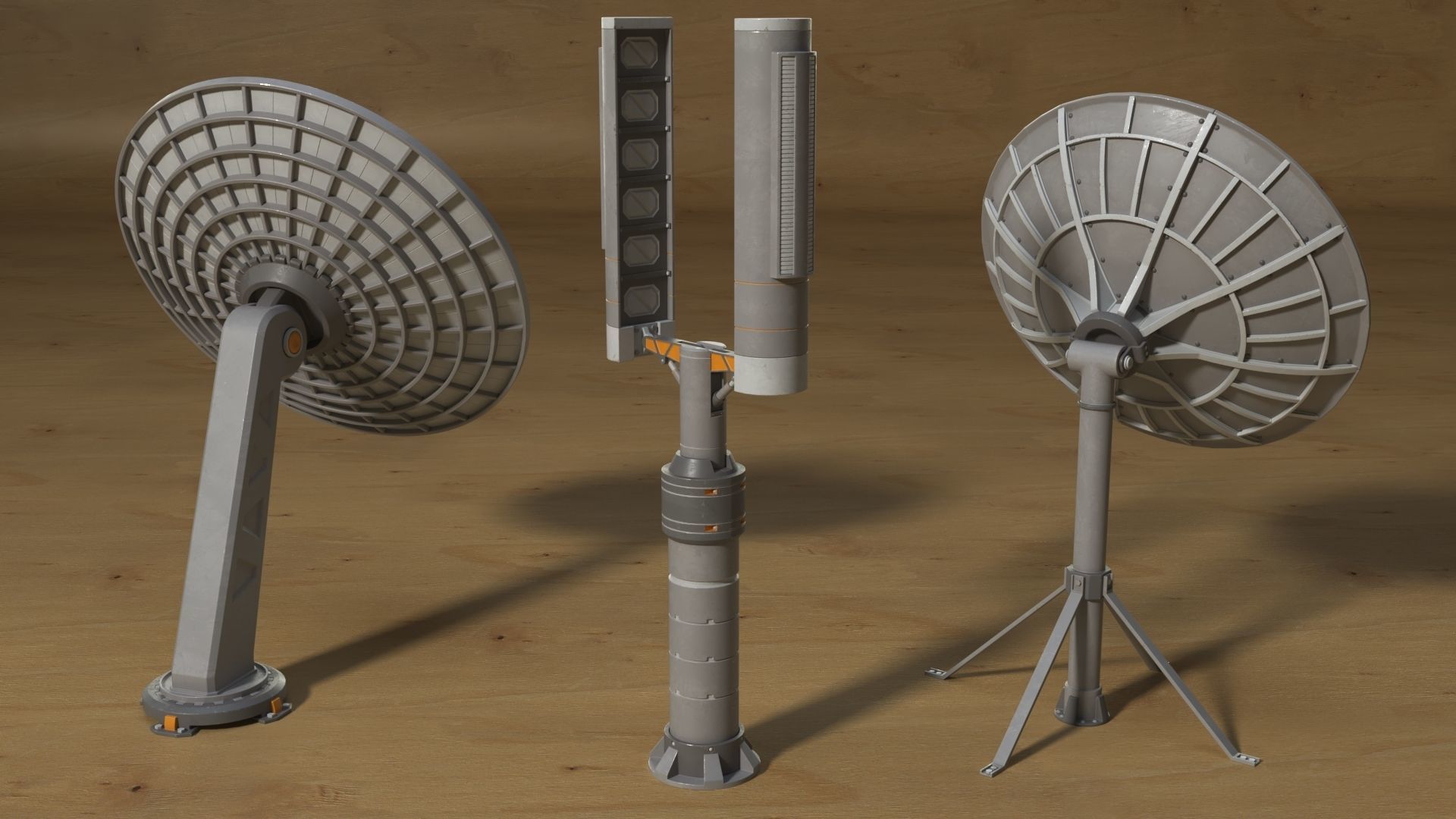 3D model Antenas Collection - 10 pieces VR / AR / low-poly | CGTrader